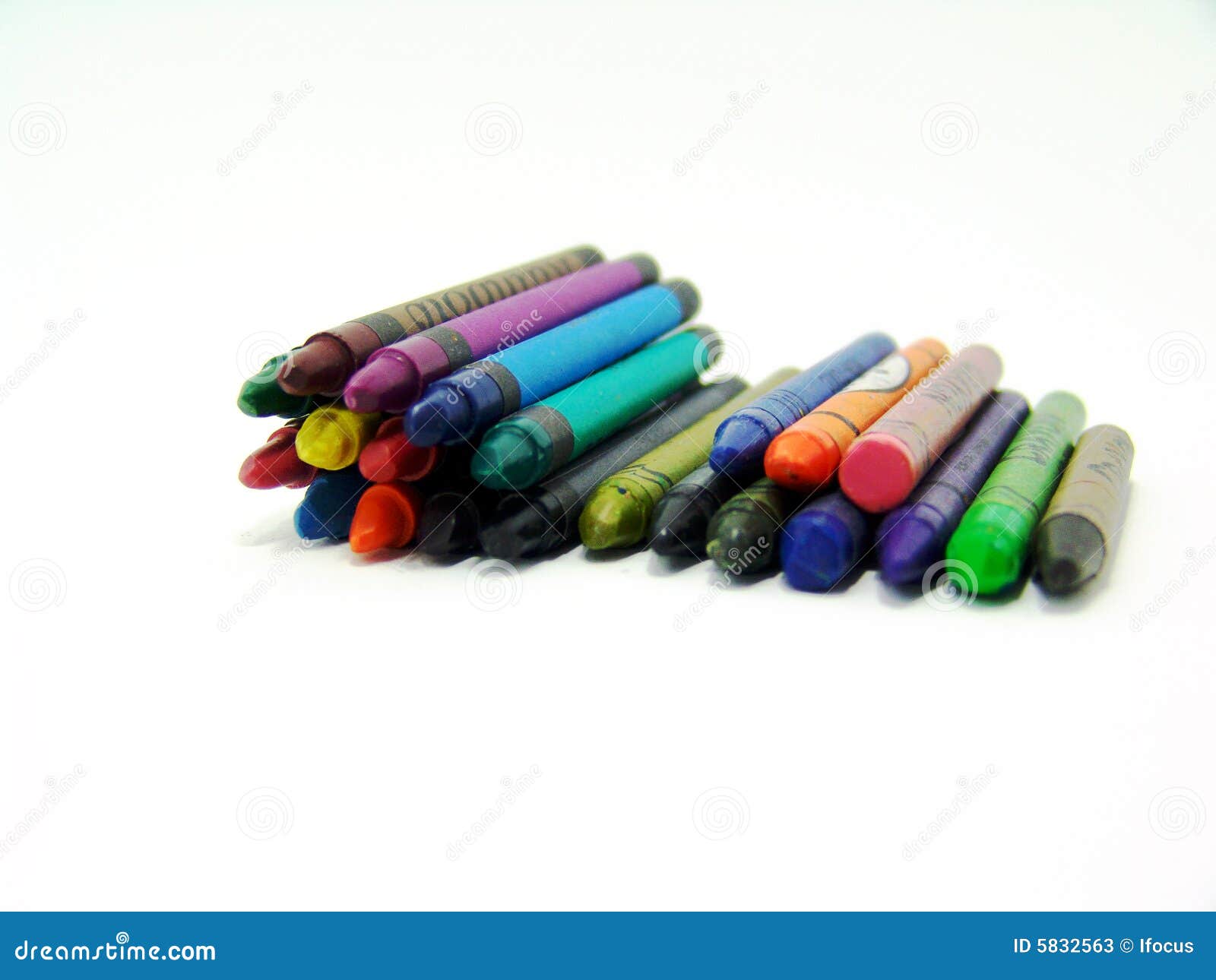 Colorful wax crayons stock image. Image of paraffin, graphic - 5832563