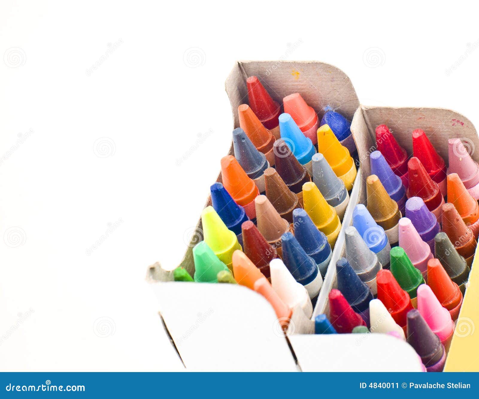 Colorful Wax Crayons in Box Stock Image - Image of bright, colorful ...