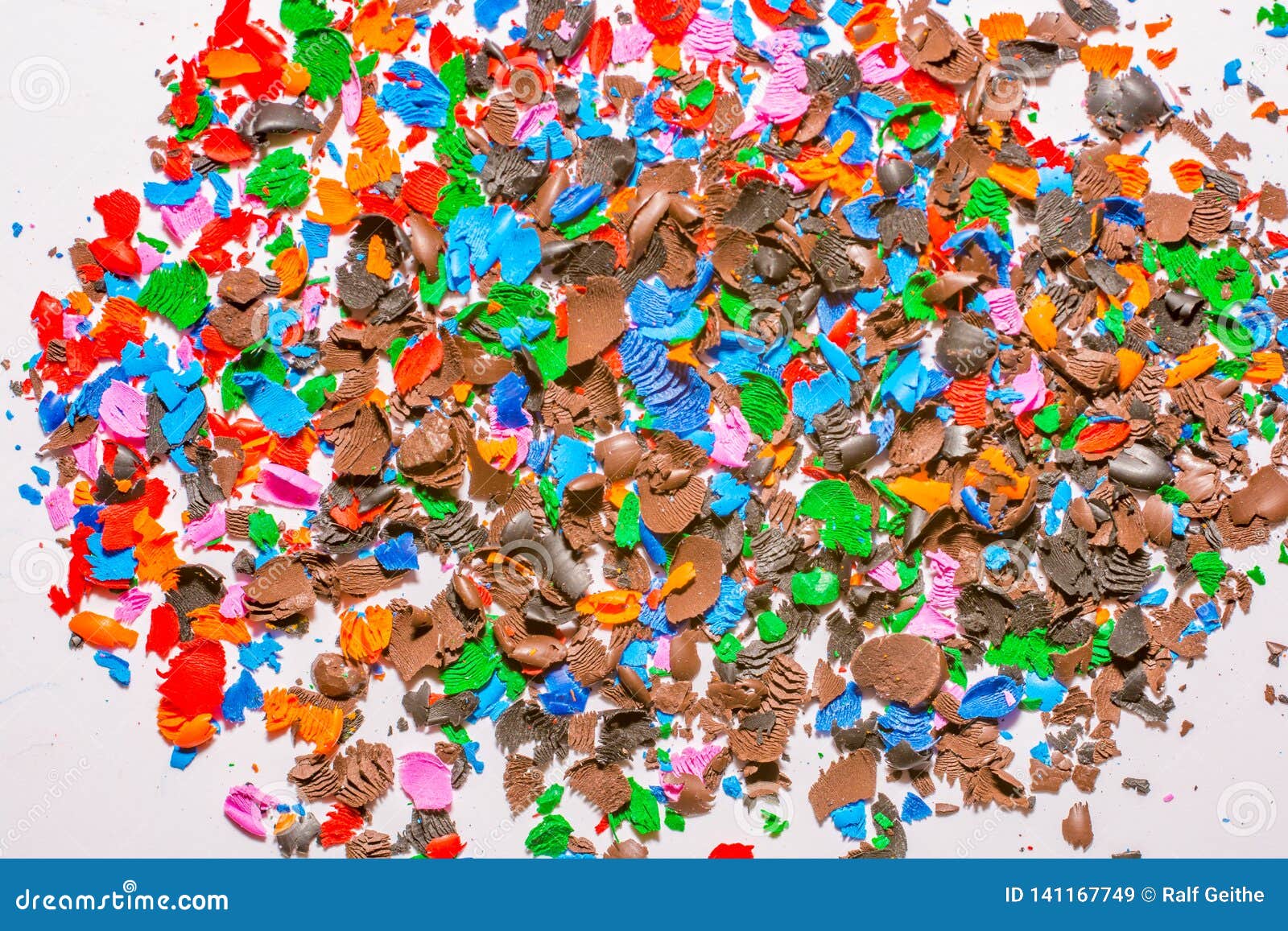 Colorful Wax Scraps from the Tips Stock Image - Image of colorful ...