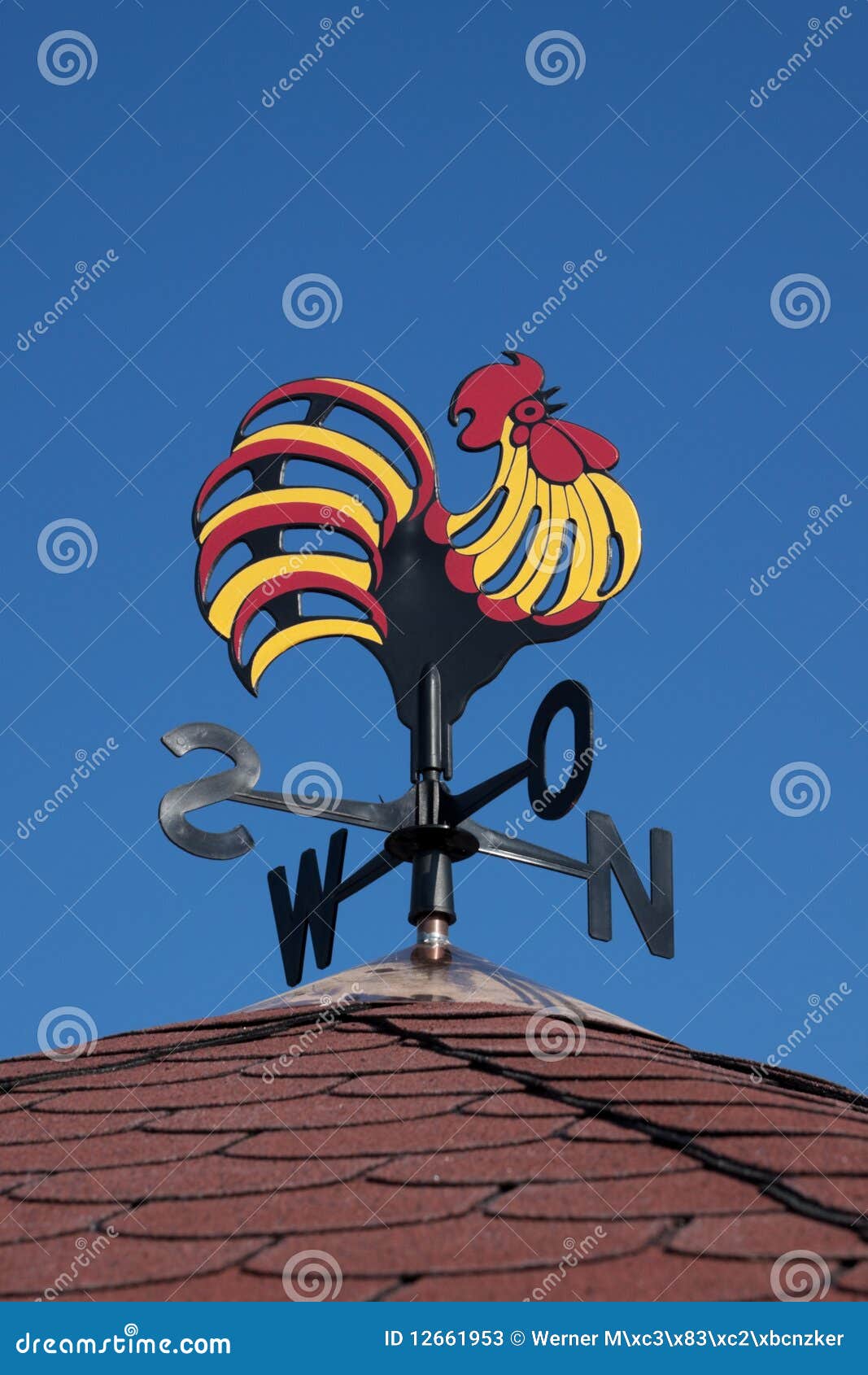 Colorful weather vane stock image. Image of symbol, plastic - 12661953