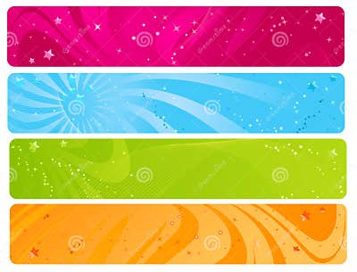 Colorful web banners stock vector. Illustration of abstract - 15652336