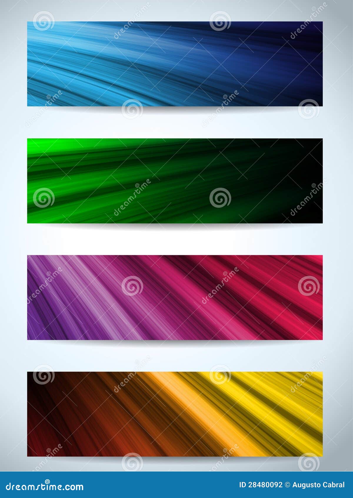 Colorful Web Banners Backgrounds Stock Vector - Illustration of globe ...