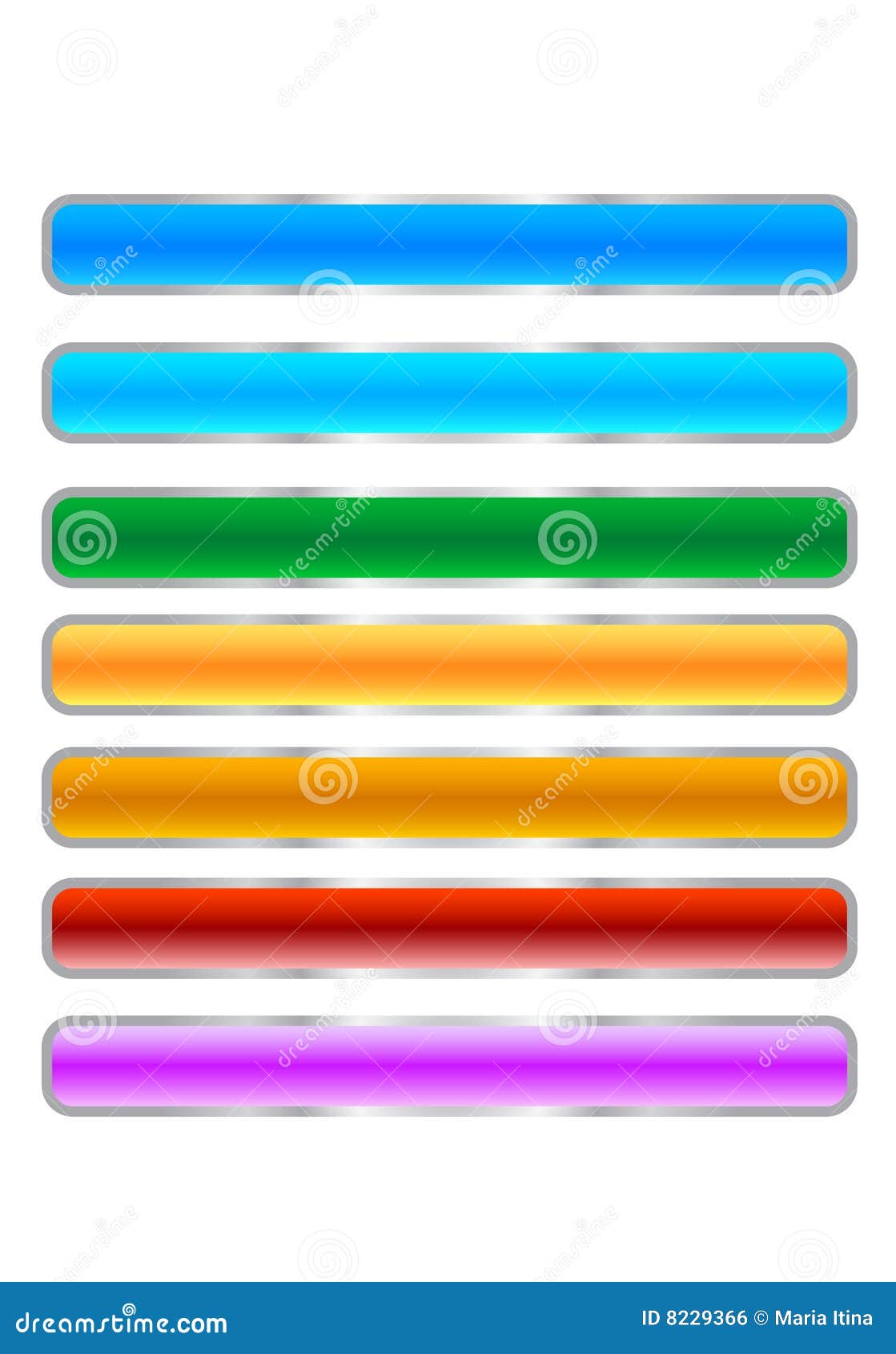 Colorful web bars stock illustration. Illustration of button - 8229366