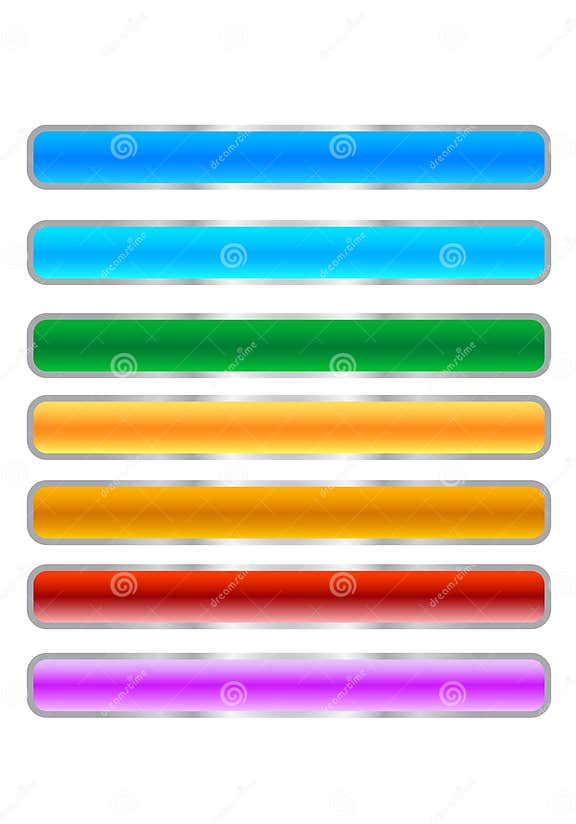 Colorful web bars stock illustration. Illustration of button - 8229366