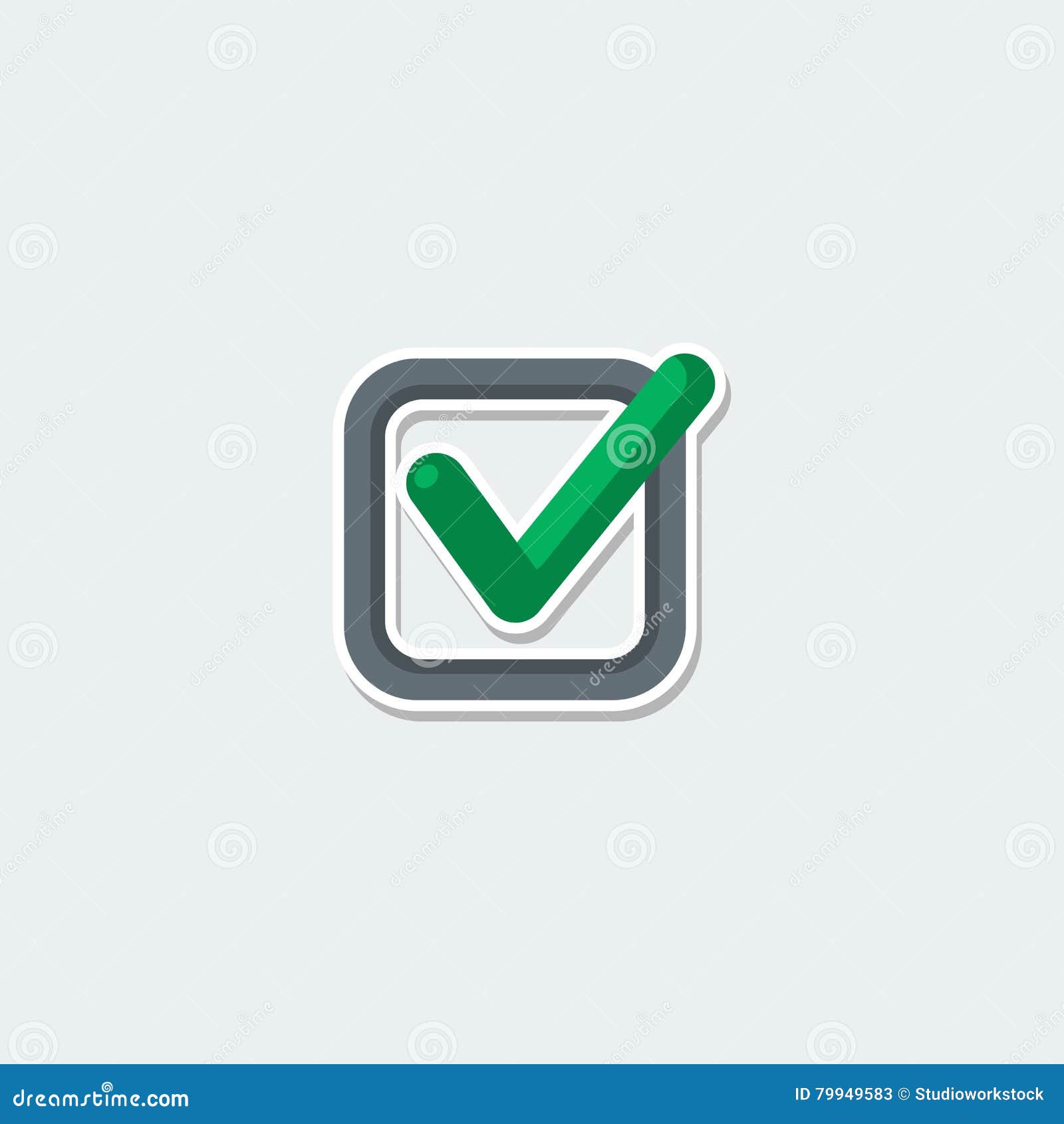 Colorful Web Symbol - Check Mark Stock Vector - Illustration of ...