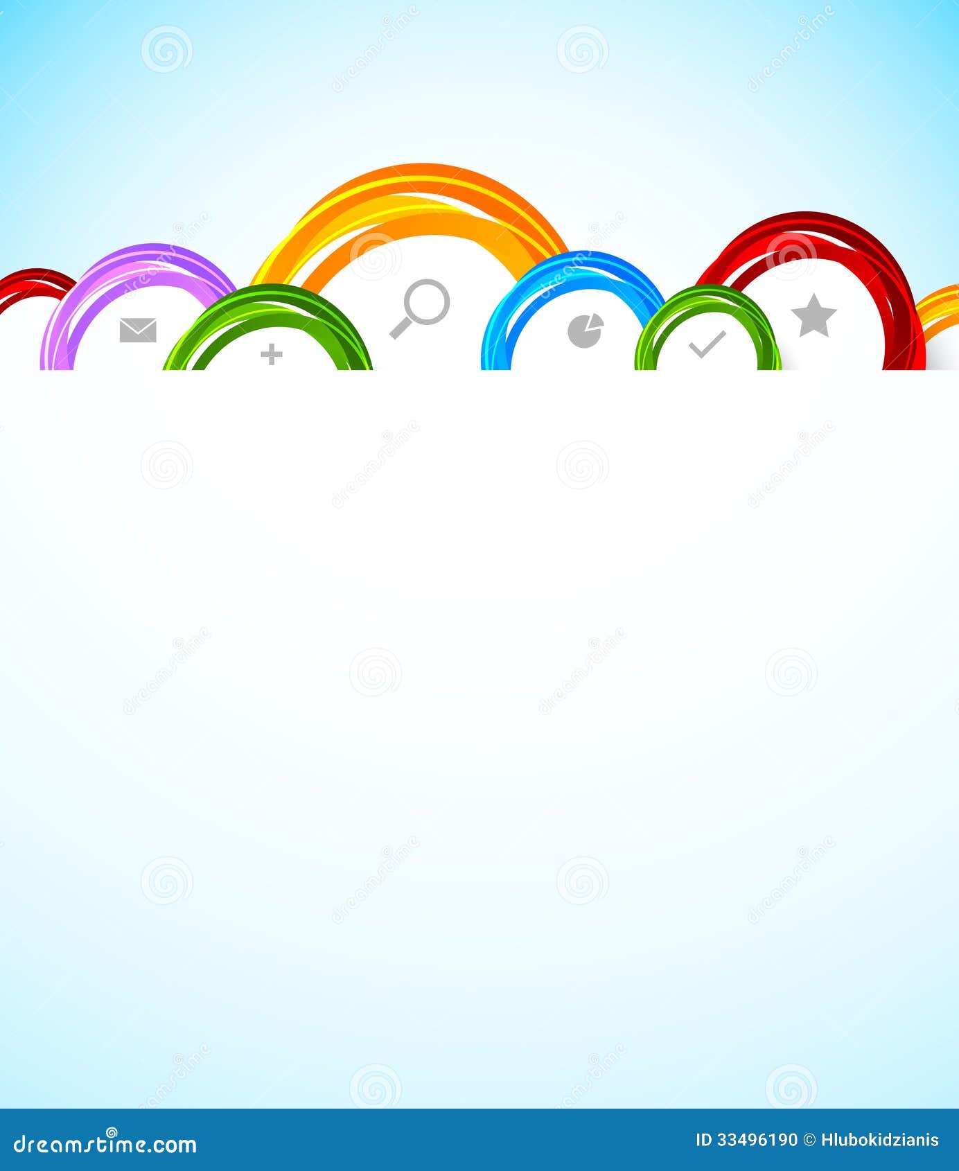 Colorful web template stock vector. Illustration of design - 33496190