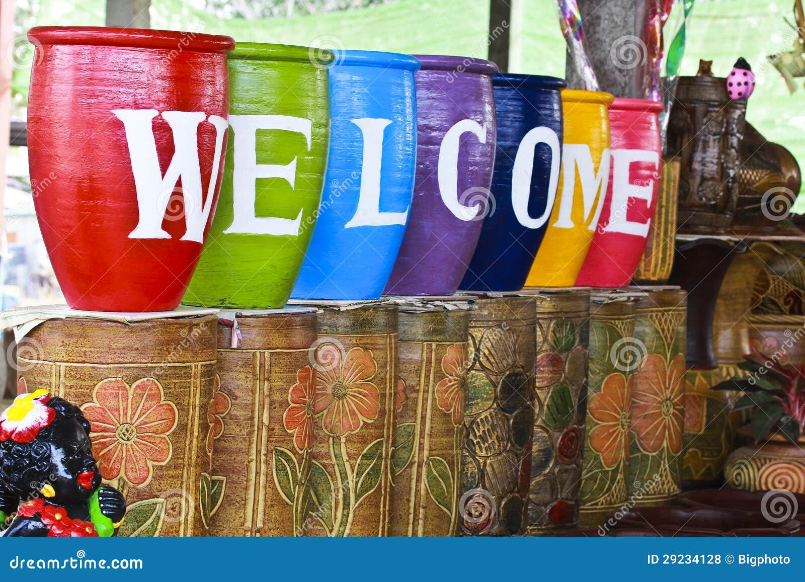 Colorful of the Welcome stock photo. Image of concept - 29234128
