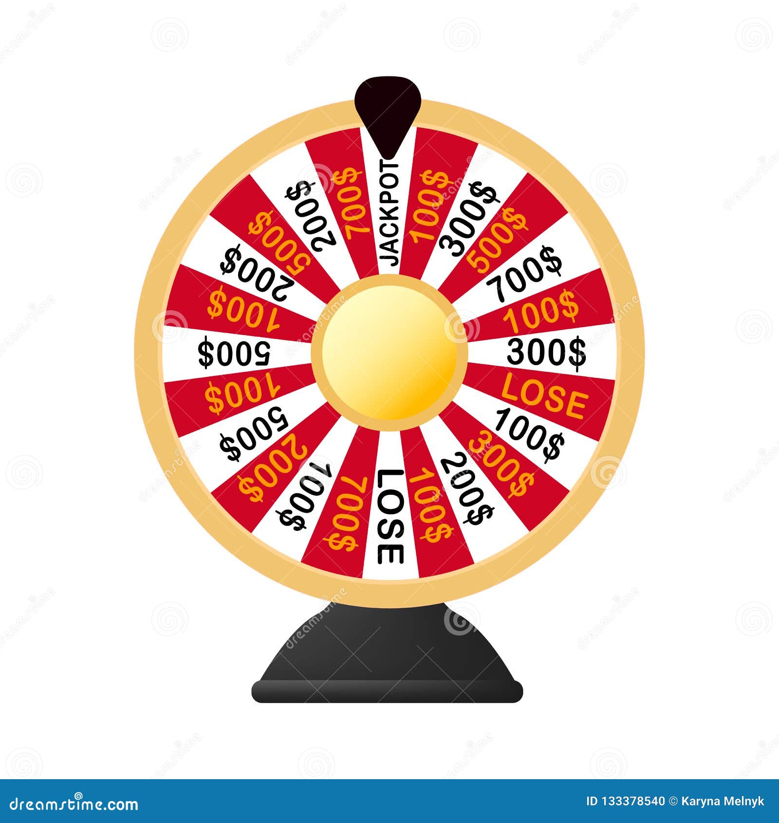 Colorful Wheel of Luck or Fortune Infographic. Stock Vector ...