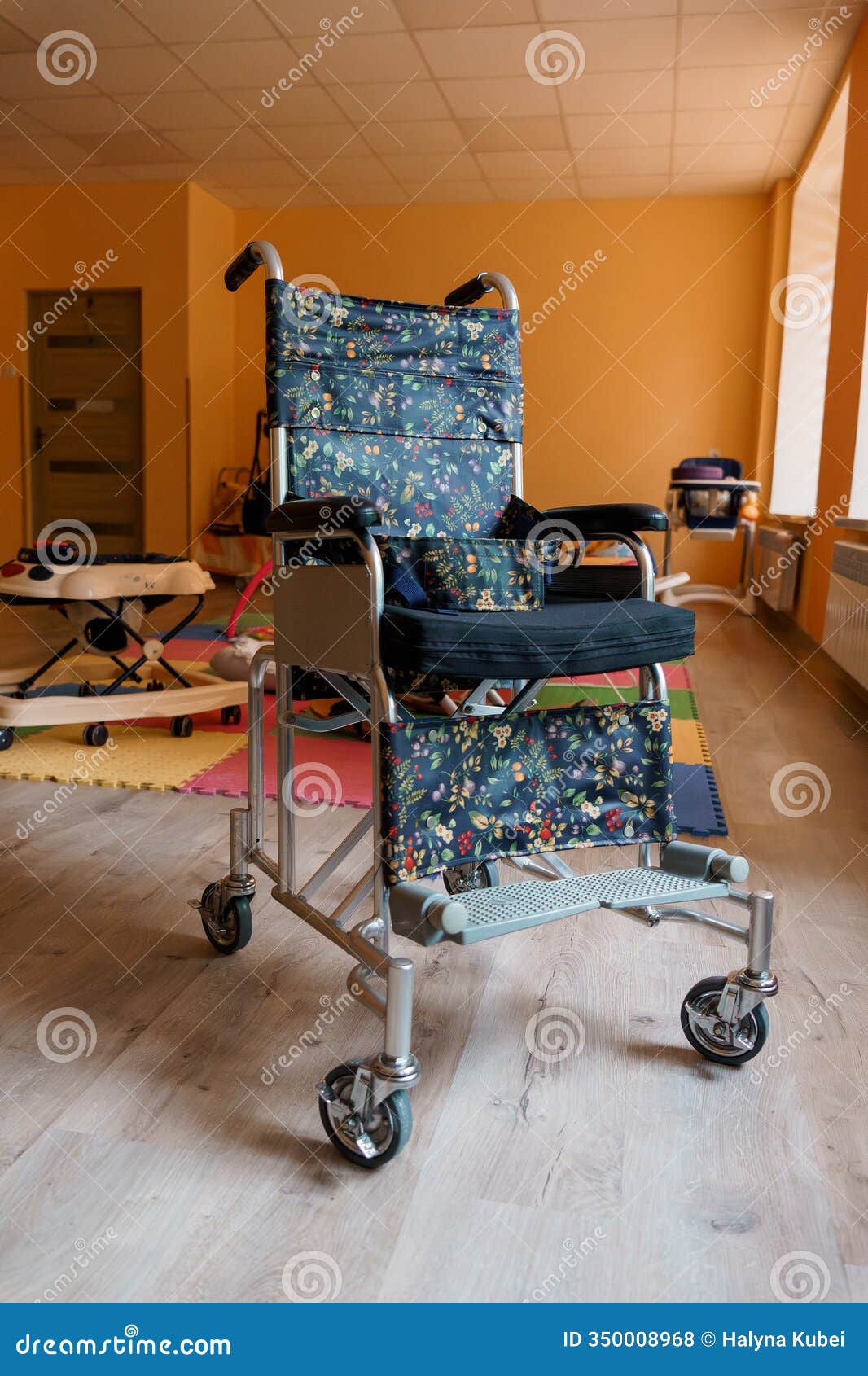 Colorful Wheelchair Designed for Comfort and Functionality in a Bright ...