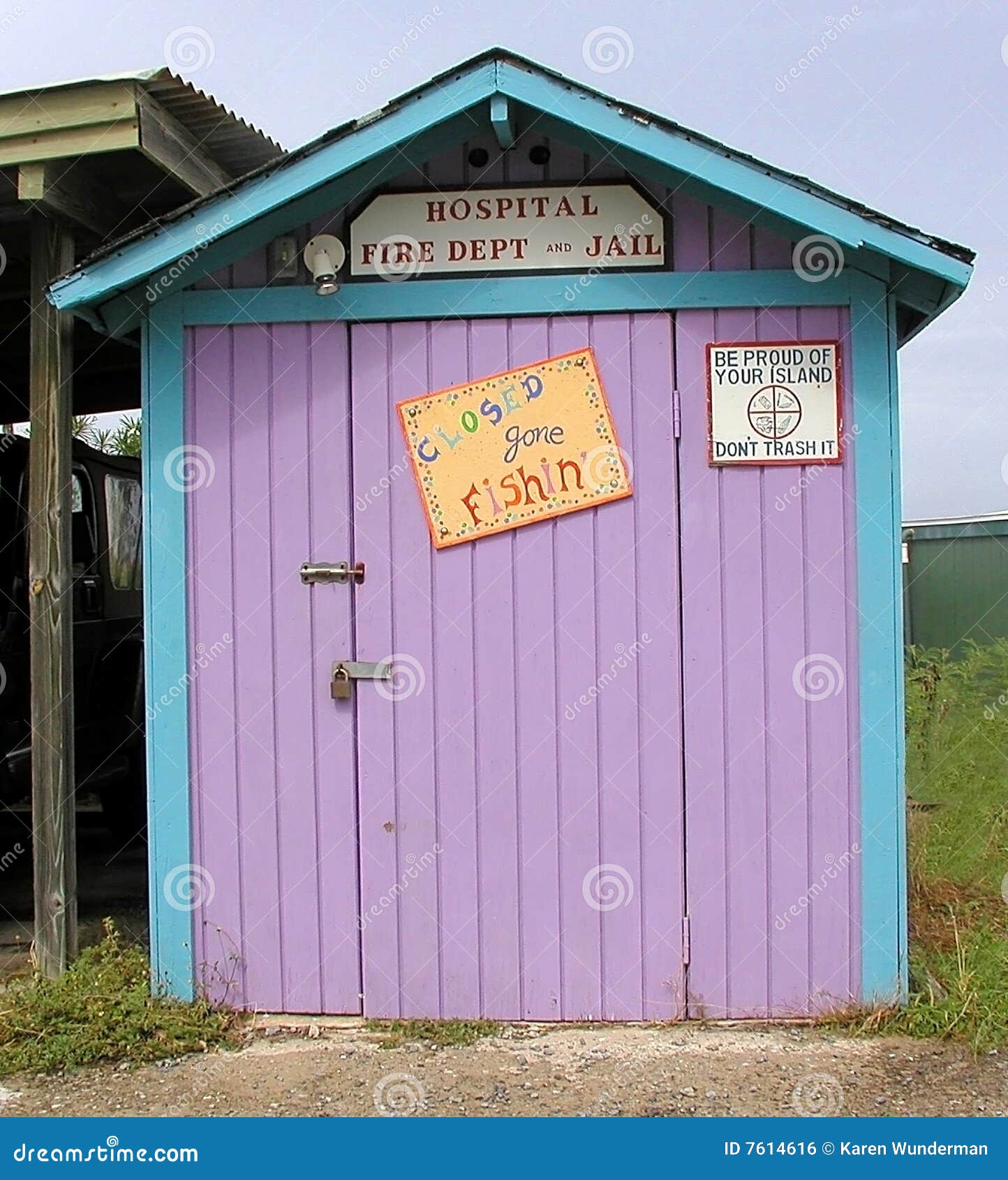 Colorful, Whimsical Caribbean Shack Stock Photo - Image of sport, fire ...