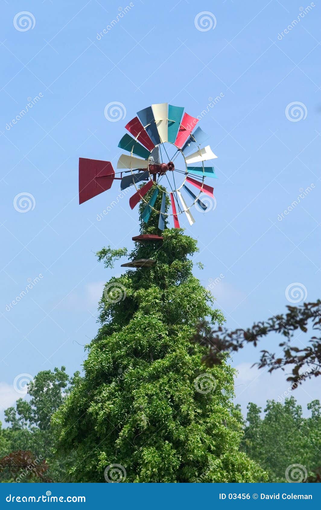Colorful Windmill Picture. Image: 3456