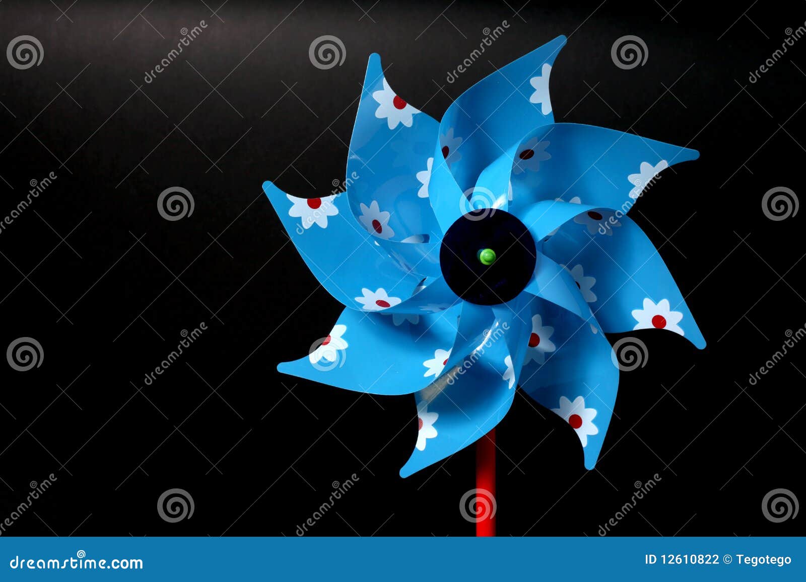 A Colorful Windmill Isolated Stock Photo - Image of angles, black: 12610822