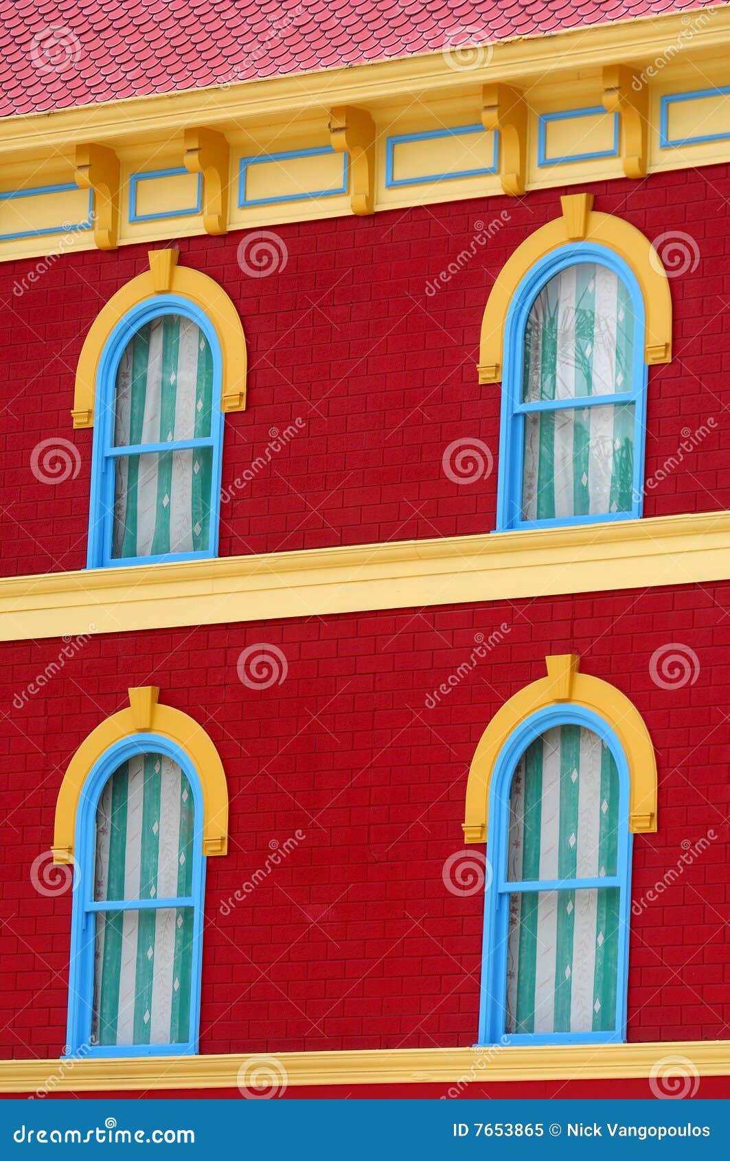 Colorful window stock image. Image of building, facade - 7653865