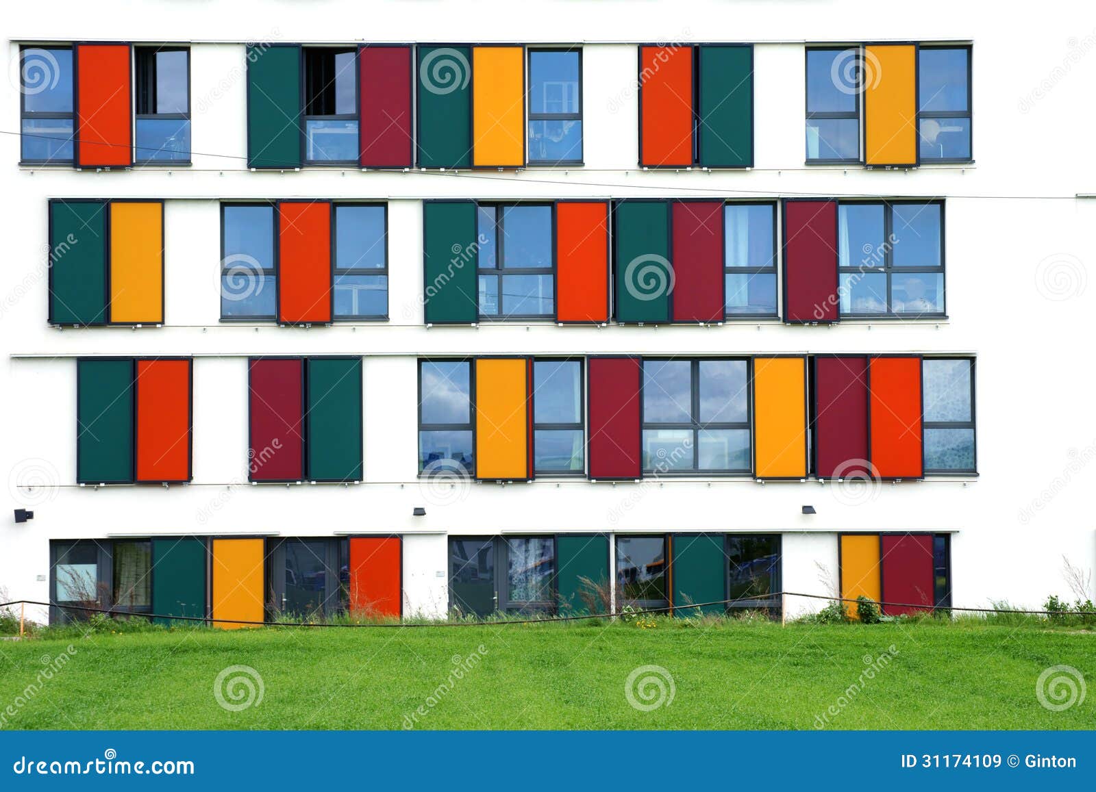 Colorful window facade stock image. Image of colorful - 31174109