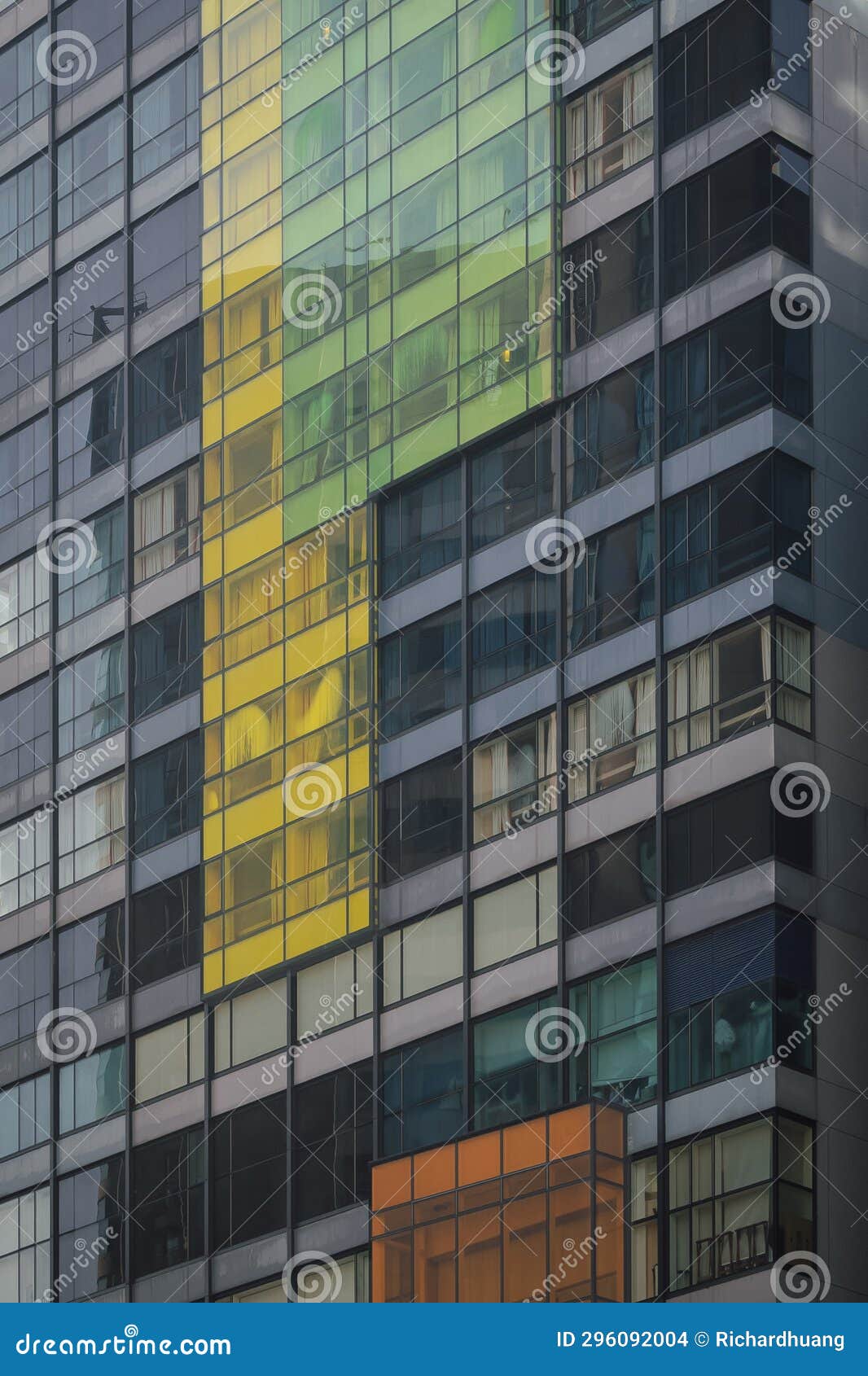 Colorful Window Patterns in Hong Kong Stock Photo - Image of metal ...