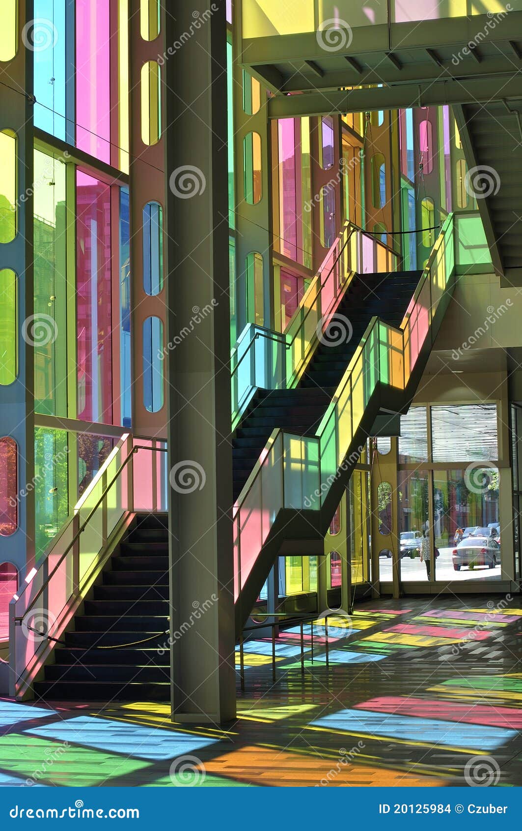 Colorful windows stock photo. Image of girder, illumination - 20125984