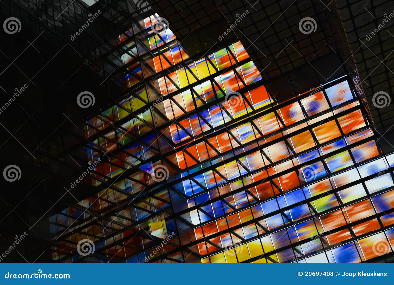 Colorful windows stock photo. Image of wall, window, modern - 29697408
