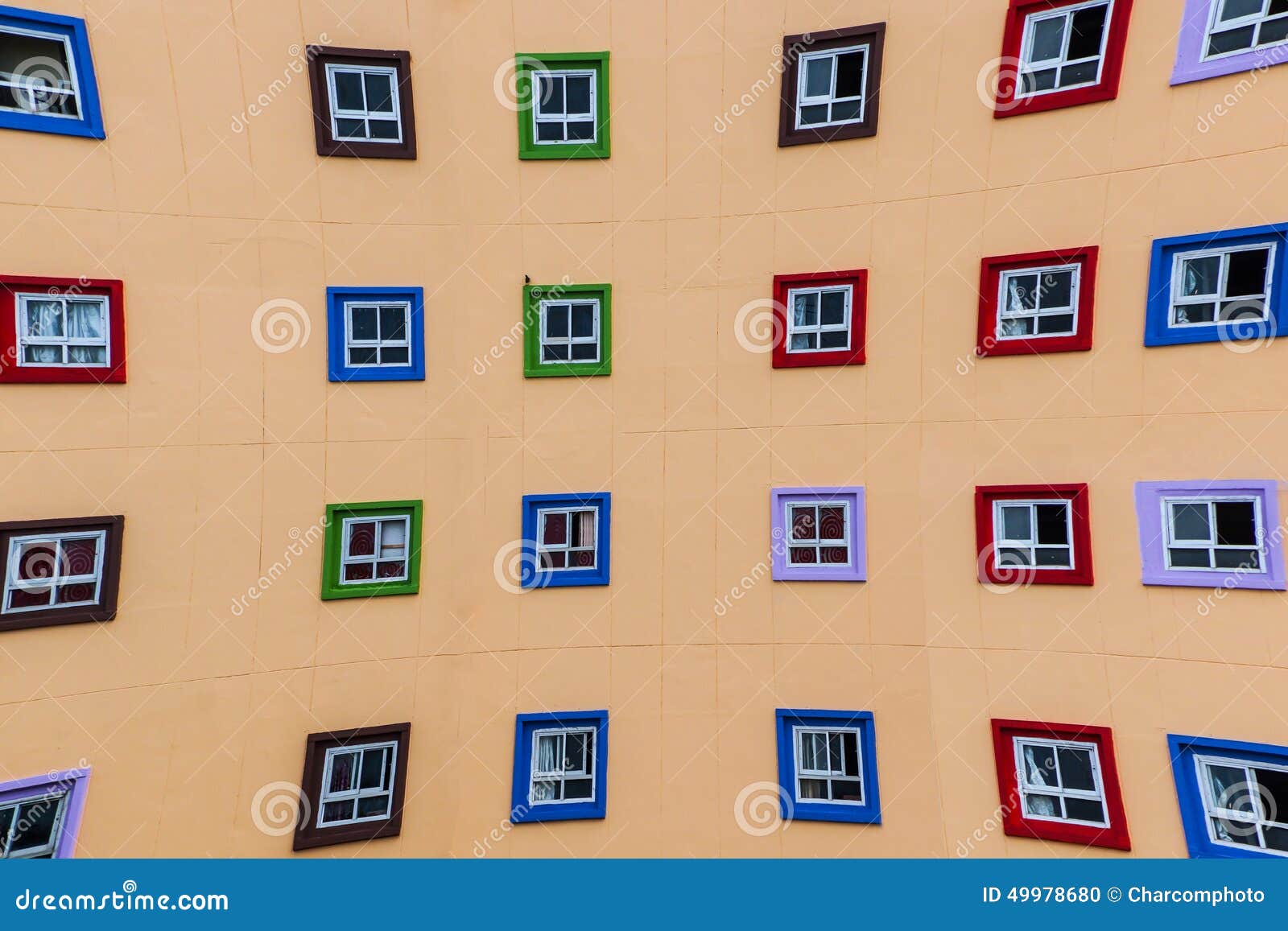 Colorful windows stock photo. Image of collage, house - 49978680