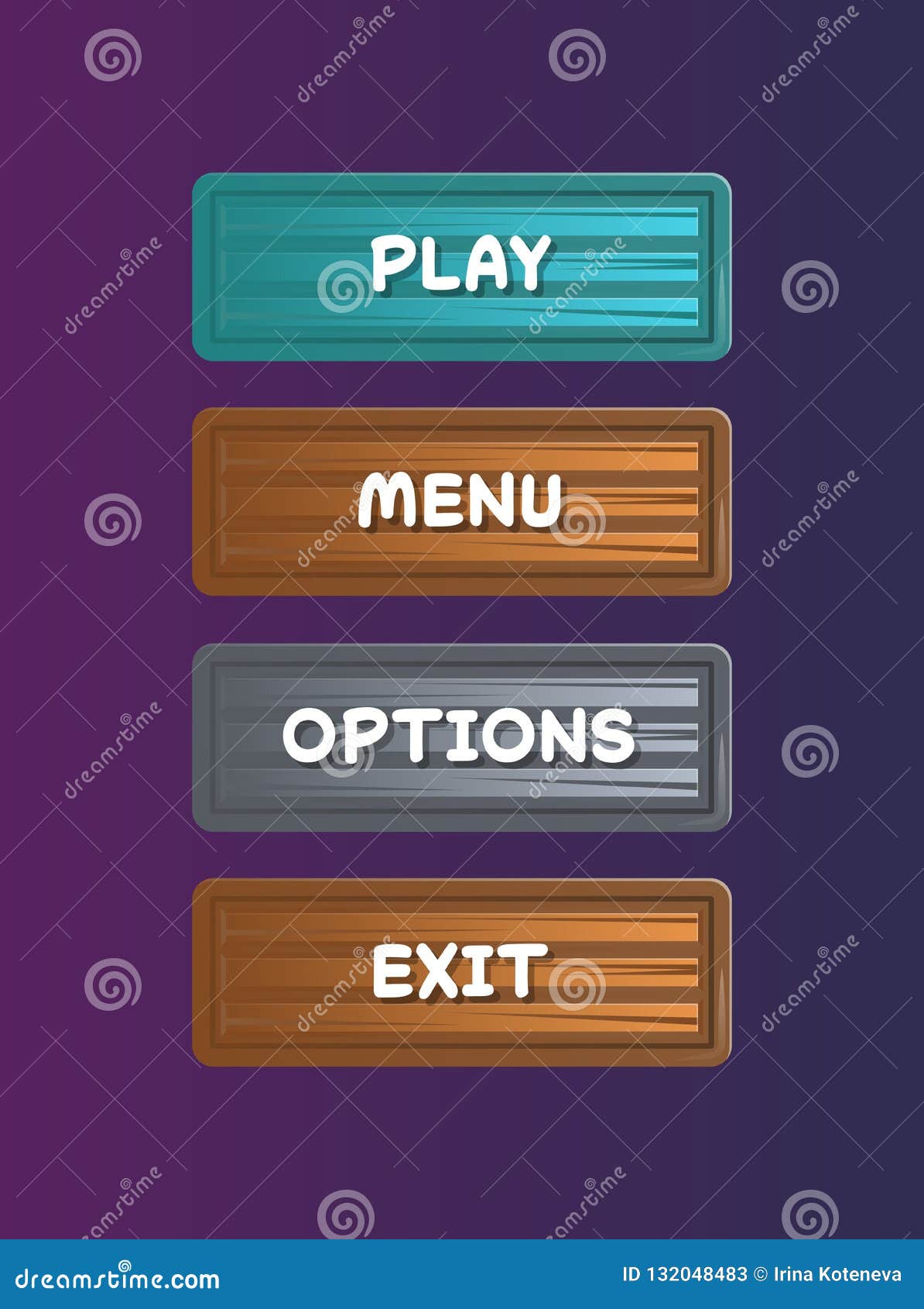 Colorful Windows Options Isolated Set Stock Illustration - Illustration ...