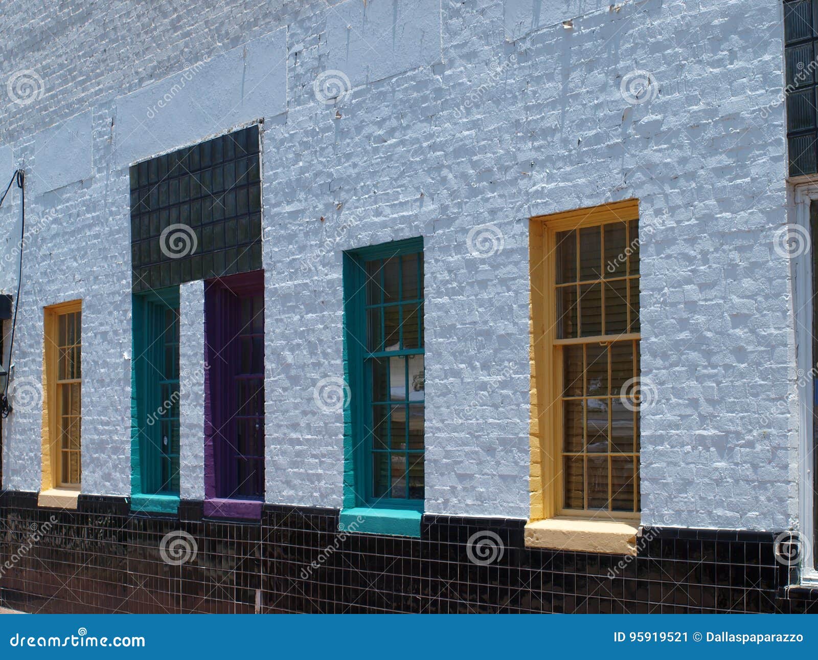 Colorful Windows stock image. Image of architecture, latin - 95919521