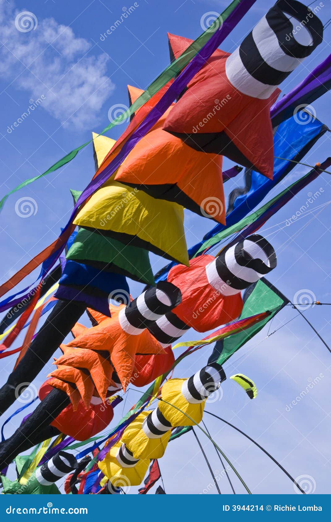 Colorful Windsocks stock photo. Image of strings, streamers - 3944214