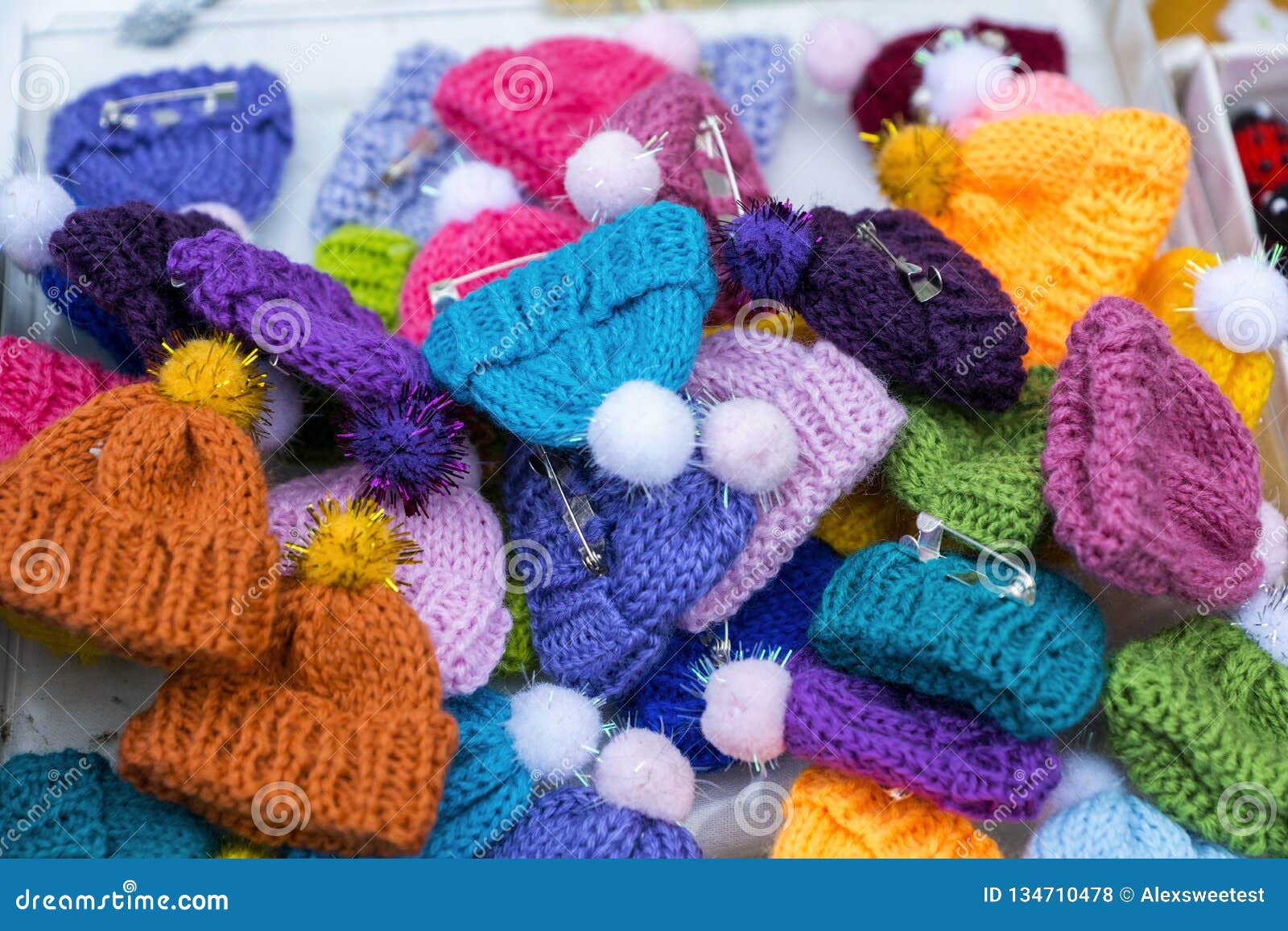 Colorful winter hats stock photo. Image of 2020, blue - 134710478