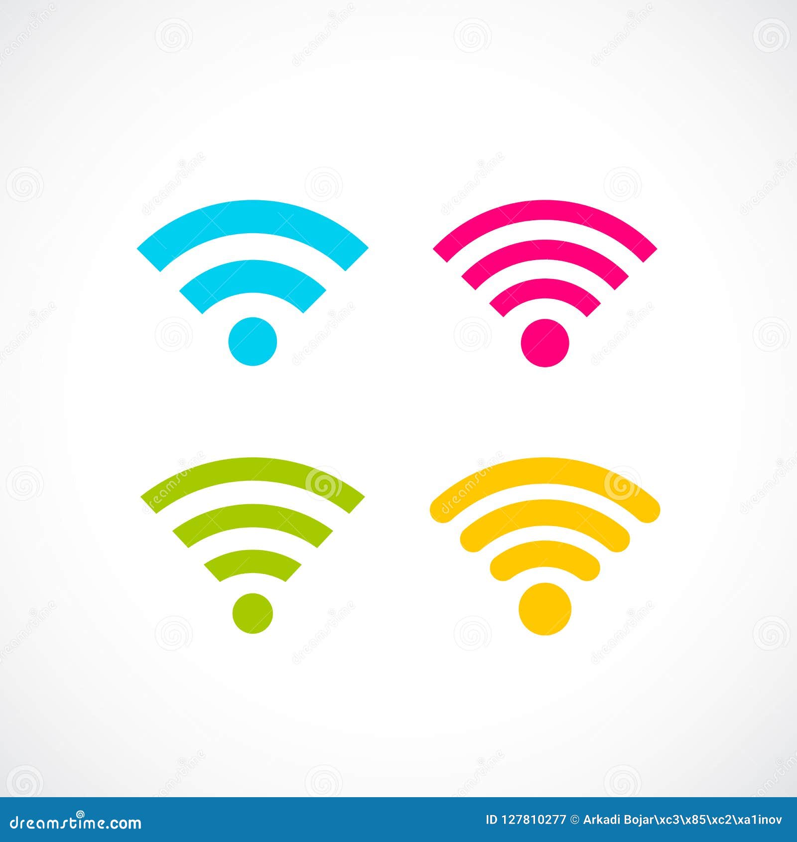 Wireless Wifi Internet Icon Stock Vector - Illustration of connect ...