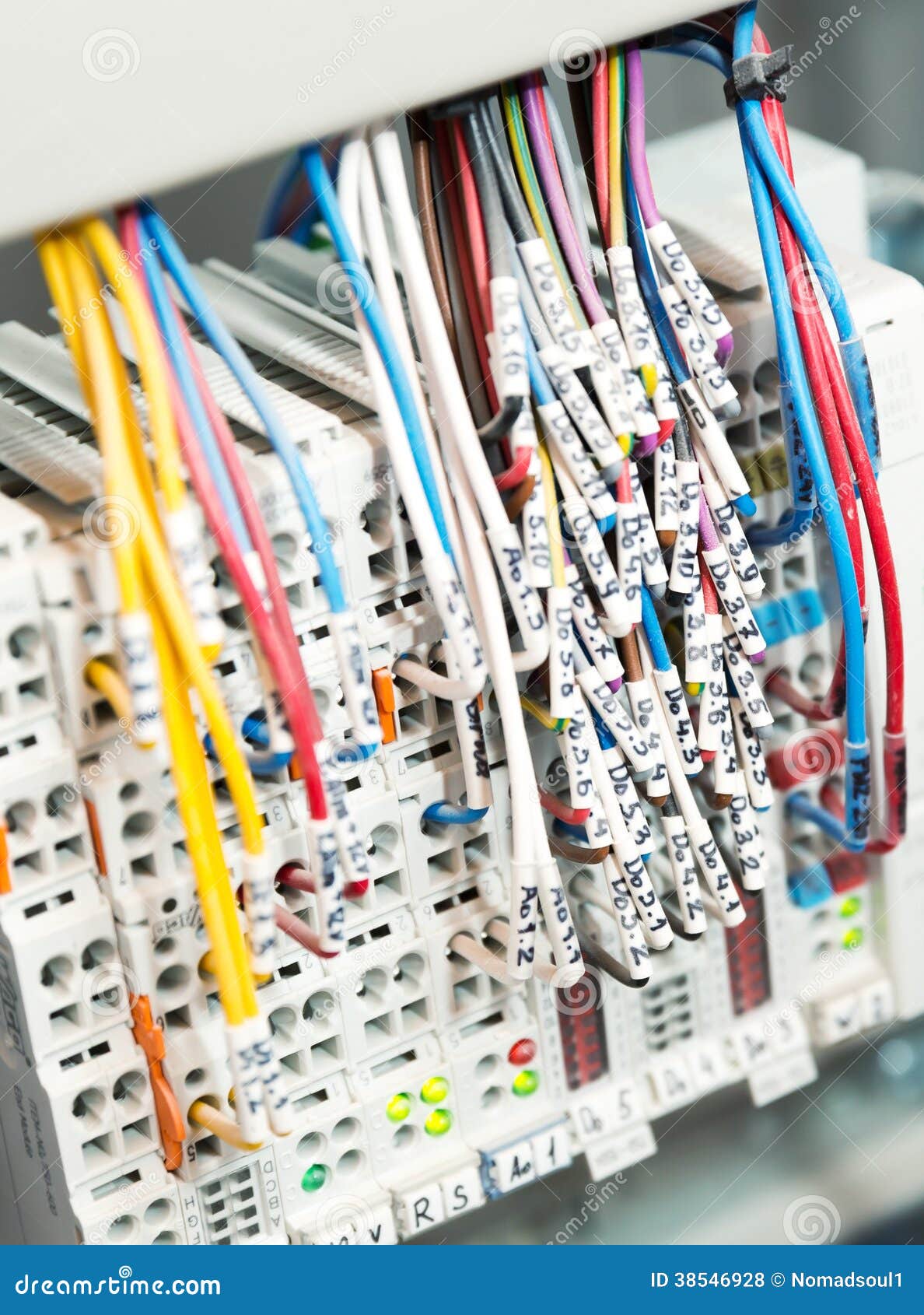 Colorful wires stock photo. Image of generator, electricity - 38546928