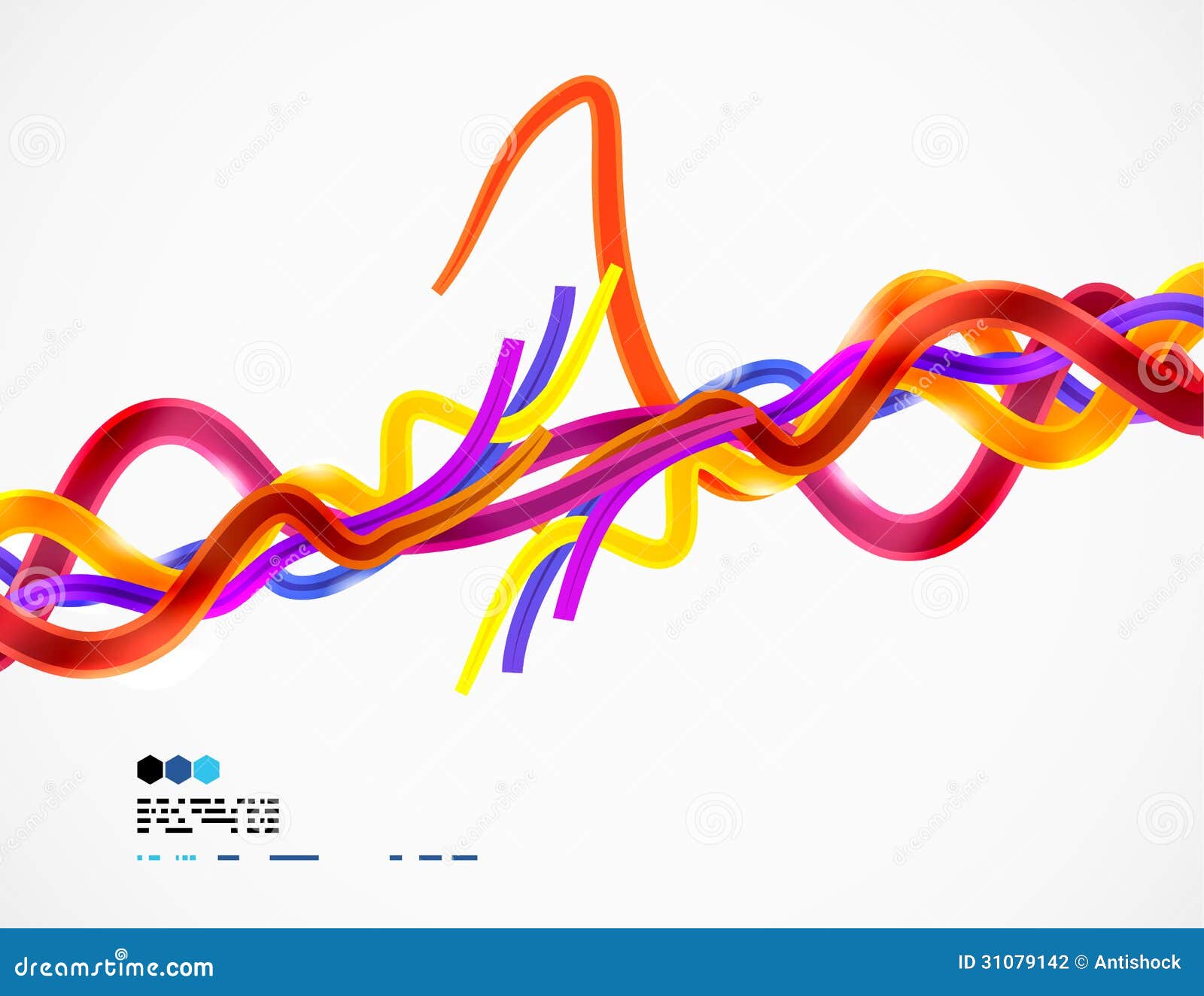 Colorful Wires Abstract Background Stock Illustration - Illustration of ...
