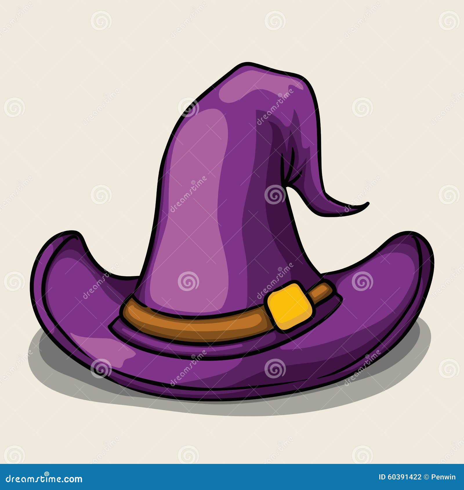 Colorful Wizard Hat in Cartoon Style, Vector Illustration Stock Vector ...