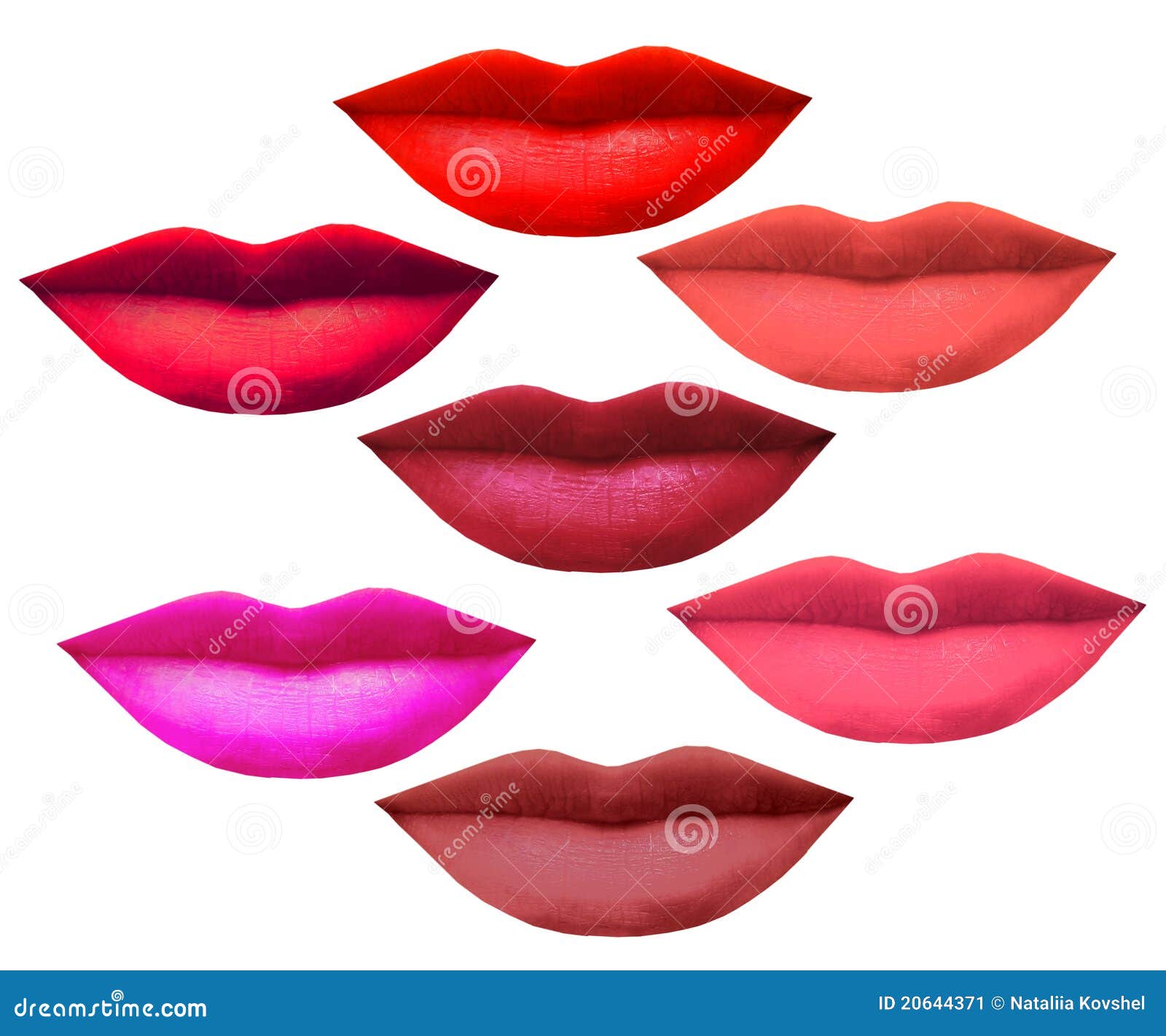 Colorful women s lips stock illustration. Illustration of lipstick ...