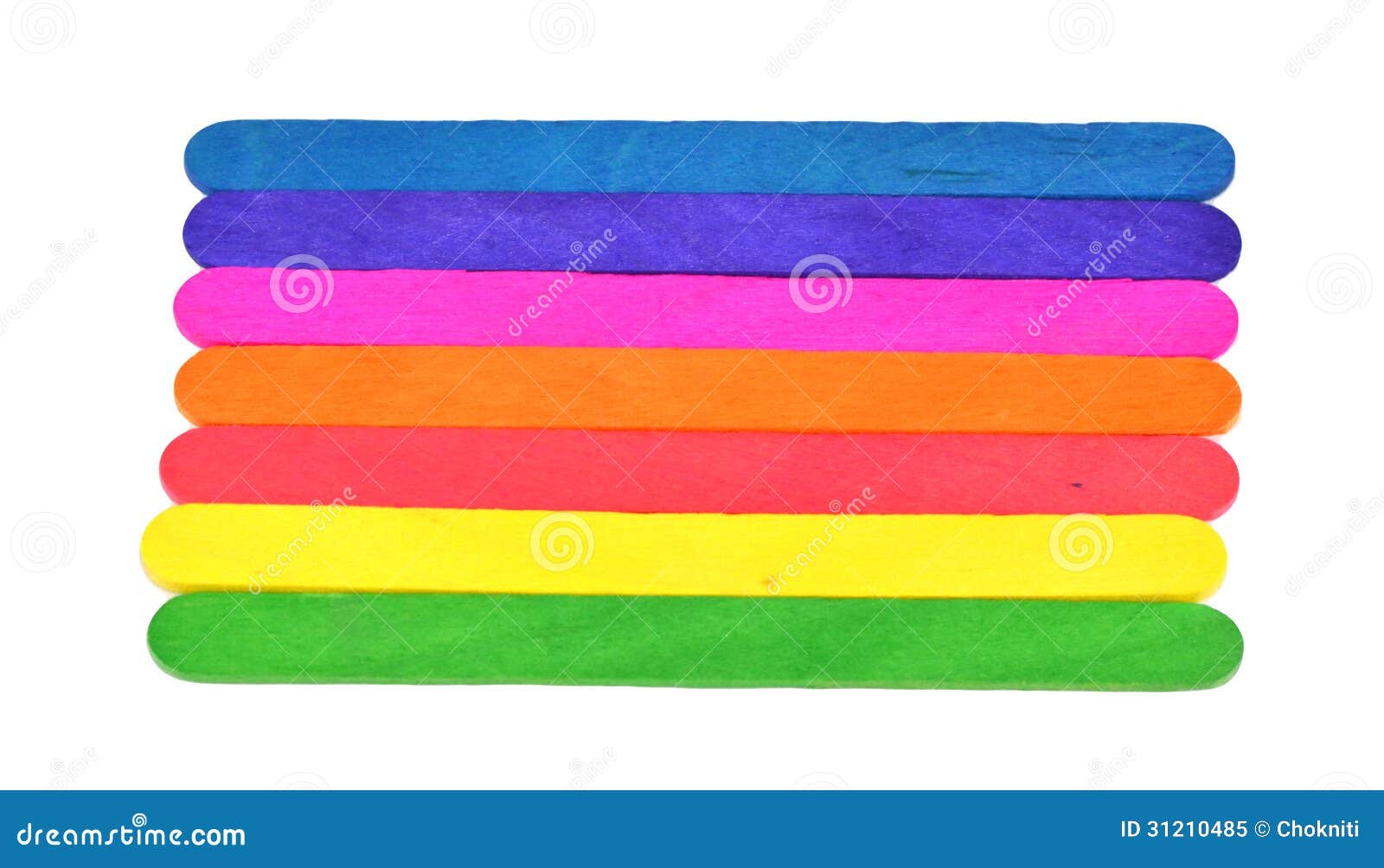 Colorful Wood Ice-cream Stick Stock Image - Image of brown, pink: 31210485