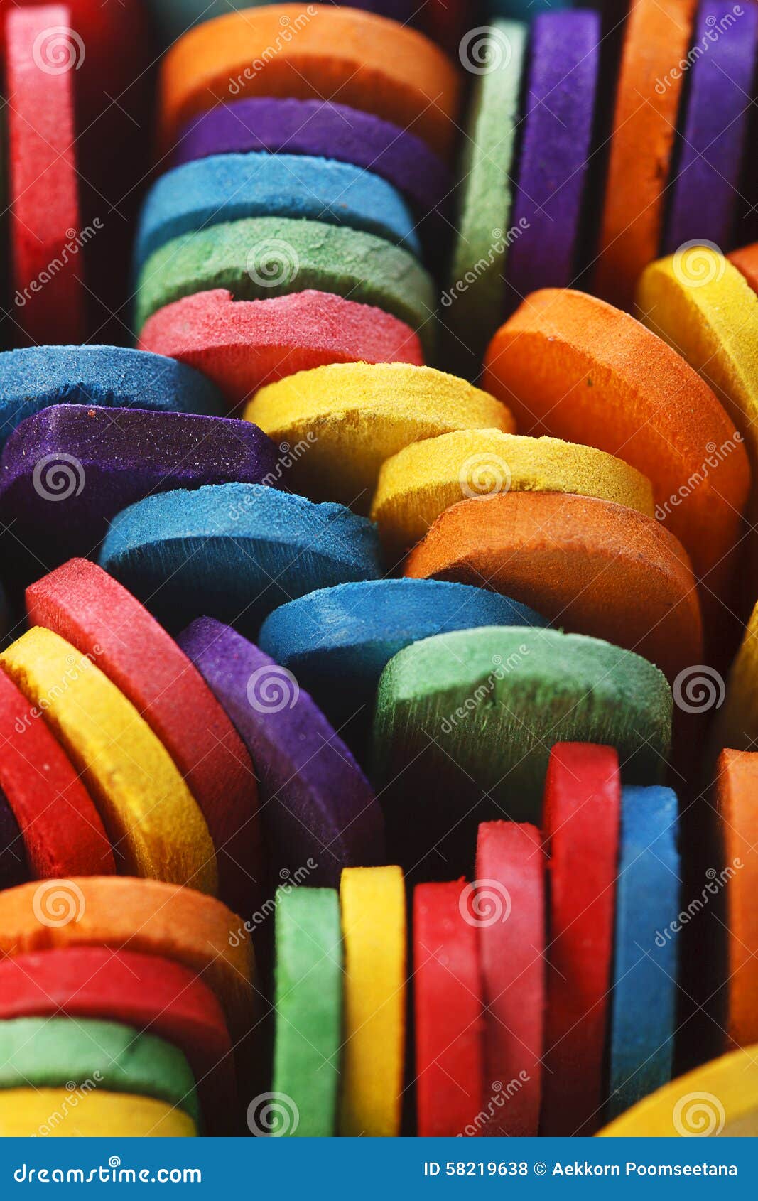 Colorful Wood Ice Cream Sticks Stock Photo - Image of panel, surface ...