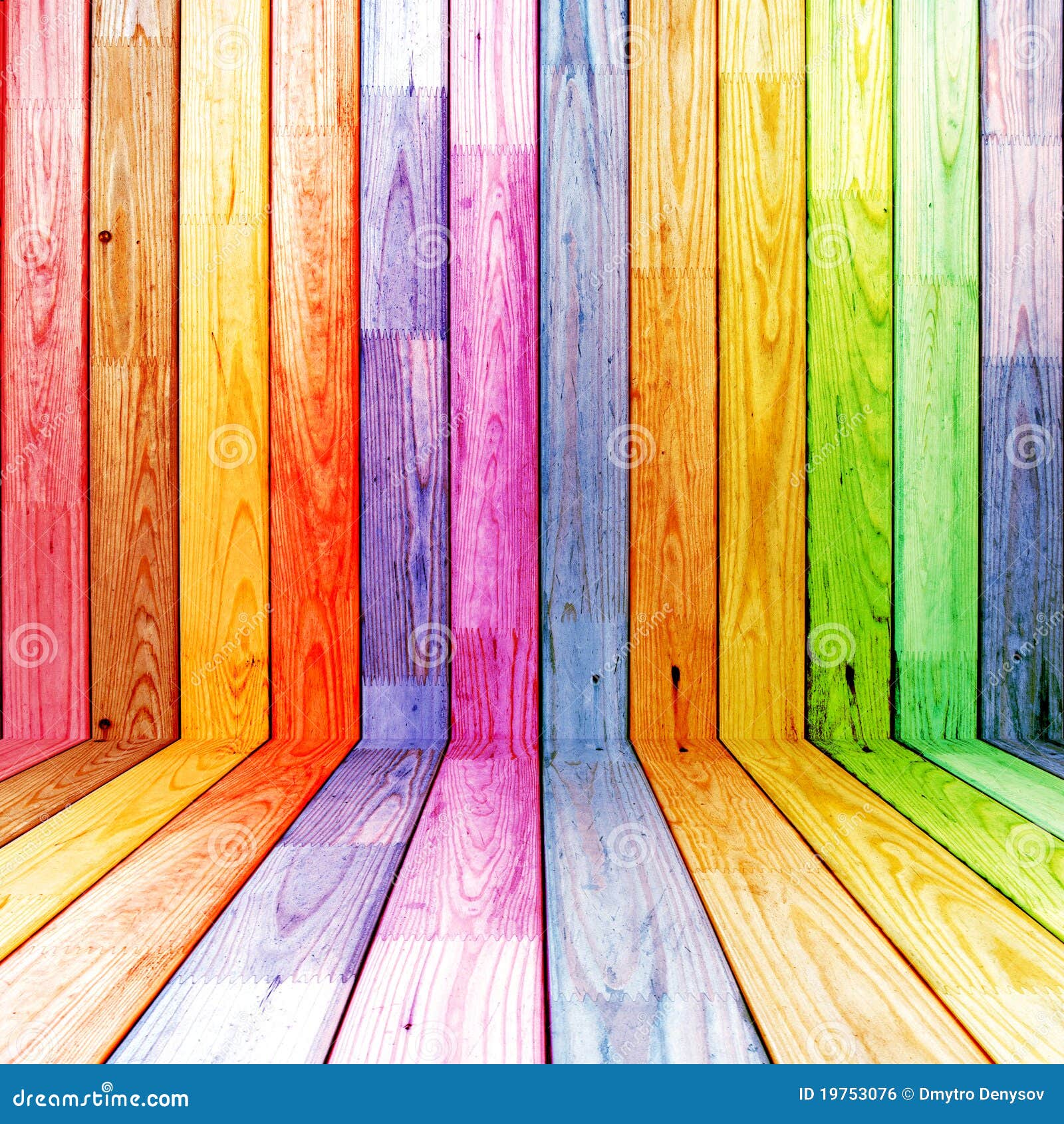 Colorful wood planks stock illustration. Illustration of design - 19753076