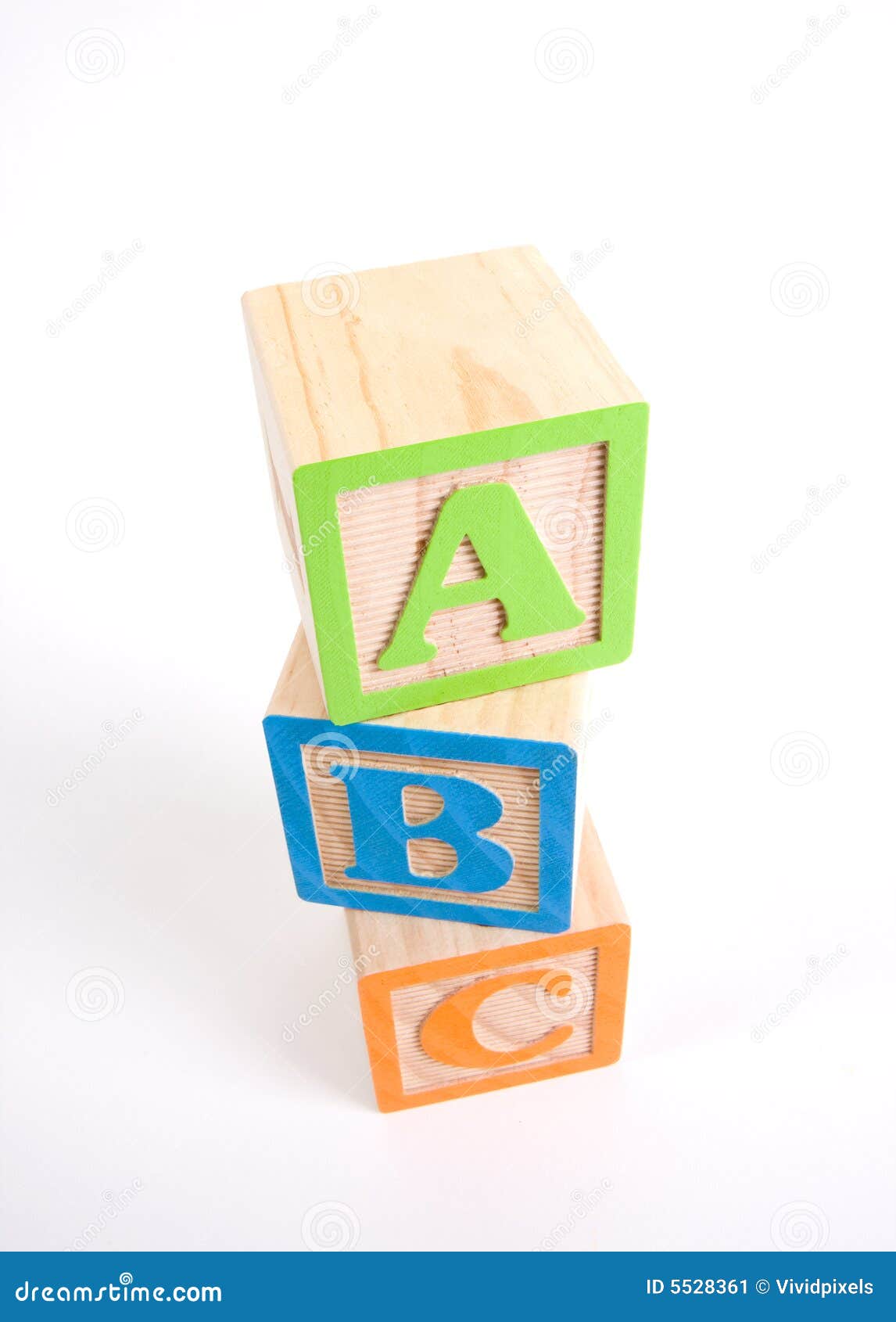 Colorful Wooden ABC Blocks stock image. Image of wooden - 5528361