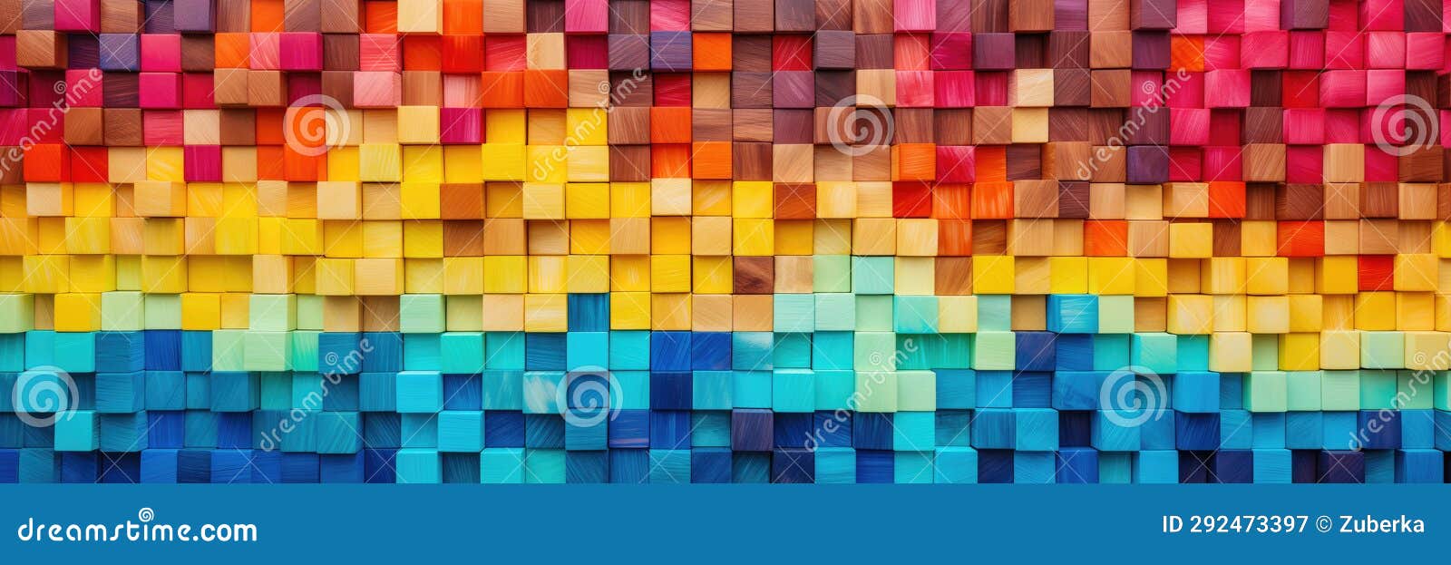 Colorful Wooden Block Texture Stock Illustration - Illustration of ...