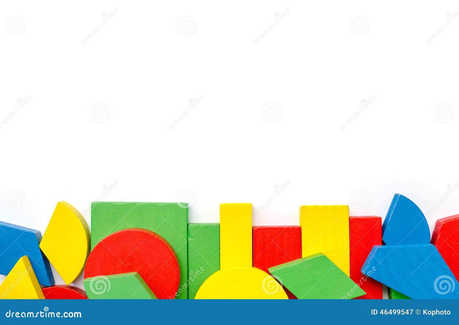 Colorful wooden blocks stock image. Image of pieces, shape - 46499547