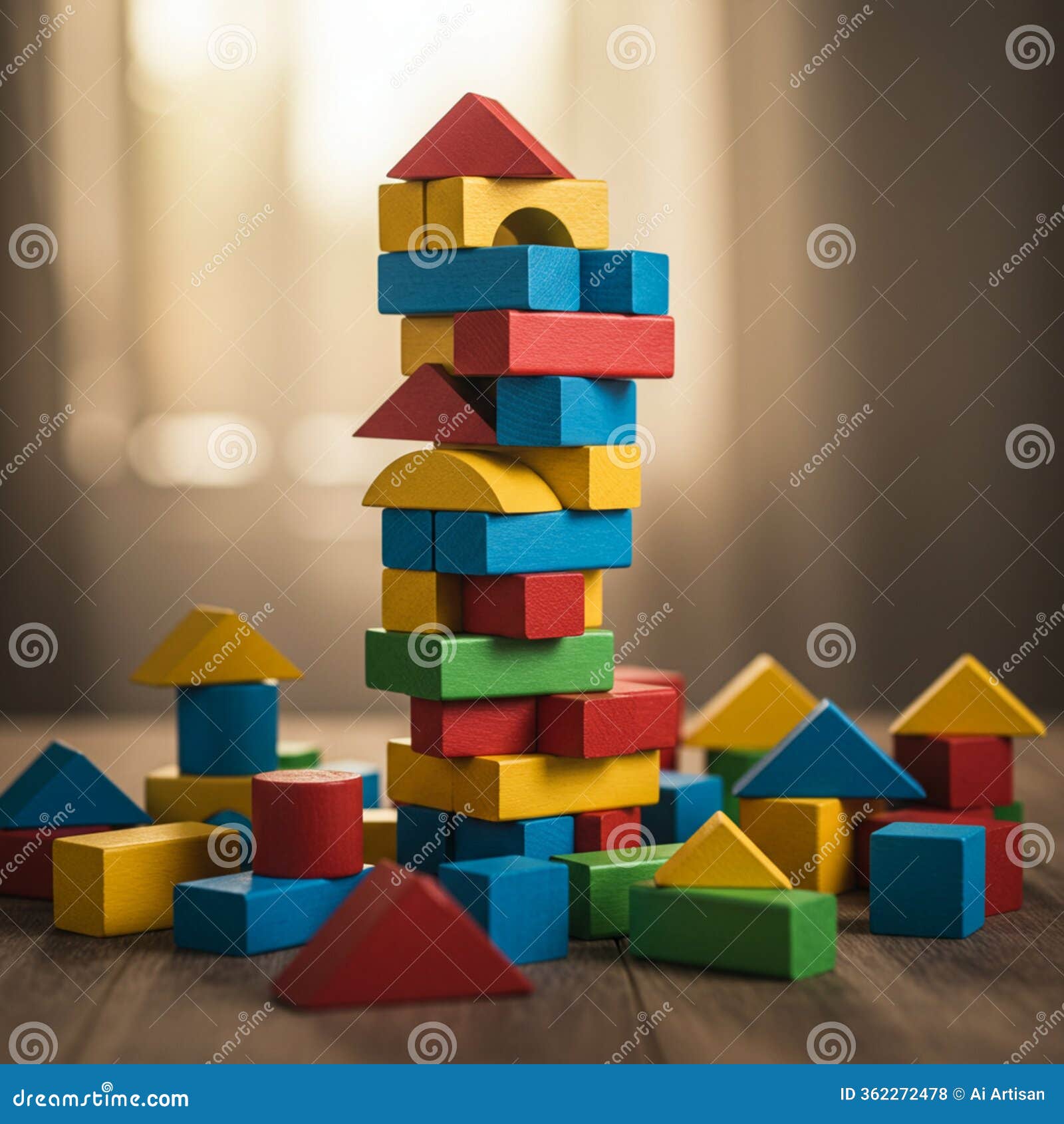 Triangular Tower. Futurist Layout Cartoon Vector | CartoonDealer.com ...