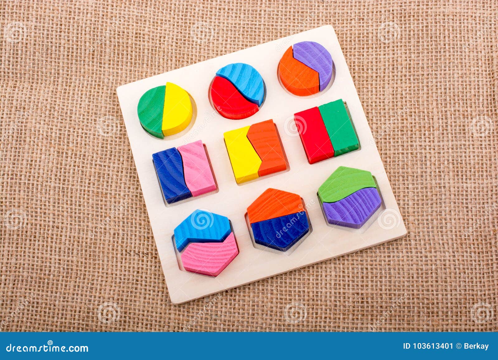 Colorful Pieces of a Logic Puzzle Stock Image - Image of holding, game ...