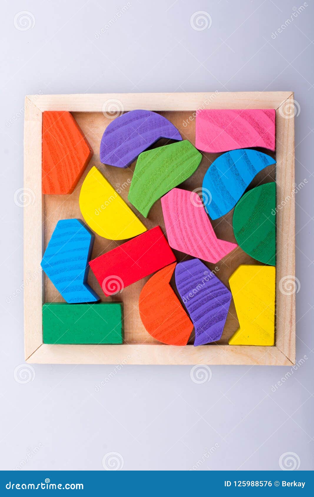 Colorful Pieces of a Logic Puzzle Stock Photo - Image of imagine ...