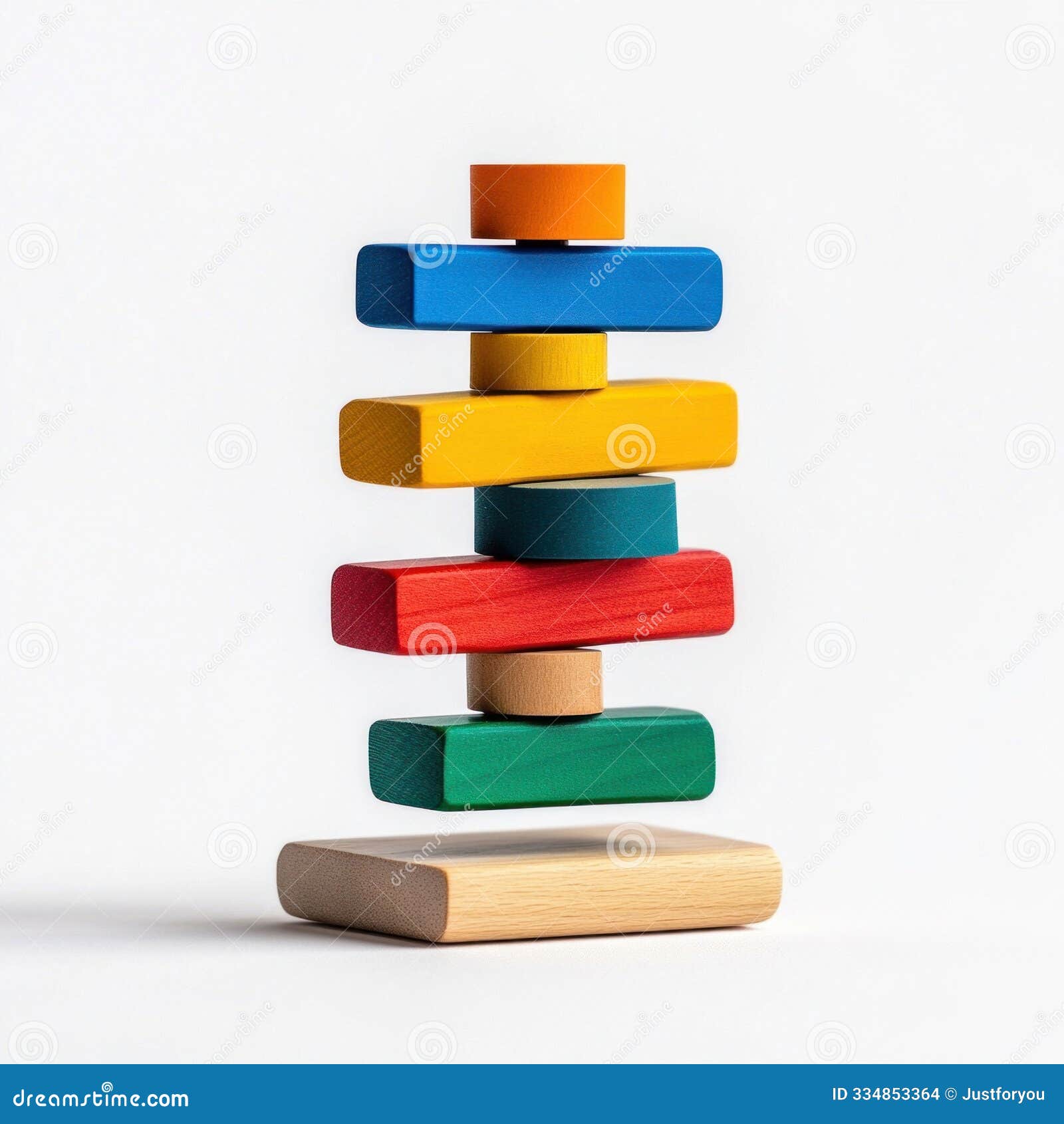 Stacking Blocks Isolated Cartoon Vector Illustration. | CartoonDealer ...