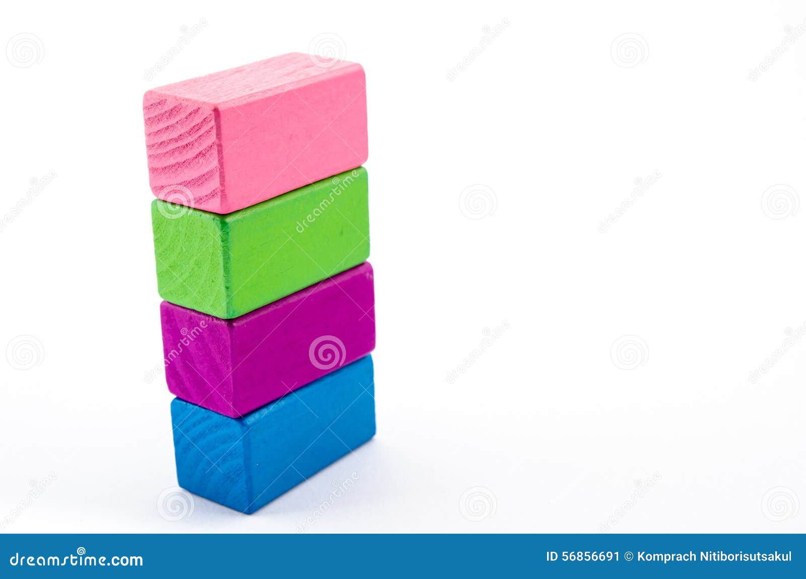 Colorful wooden toy block stock image. Image of blue - 56856691