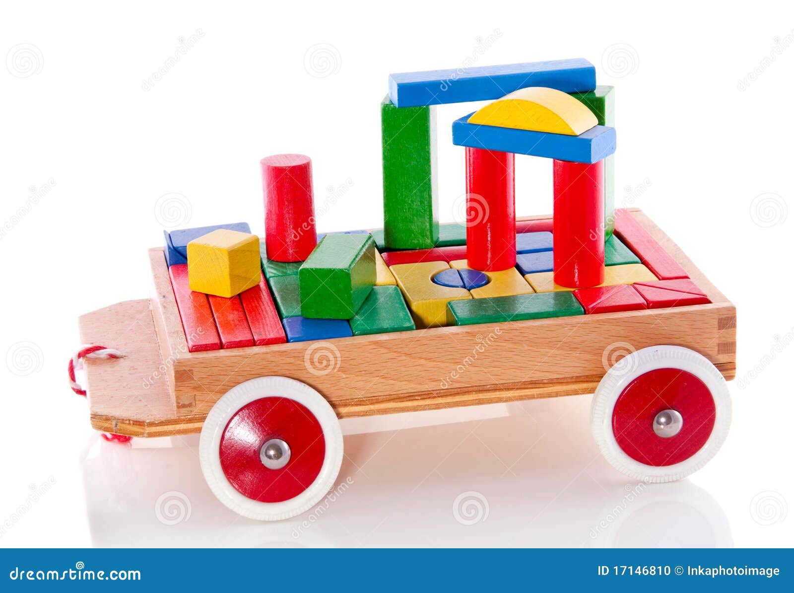 Colorful wooden toy blocks stock photo. Image of leisure - 17146810