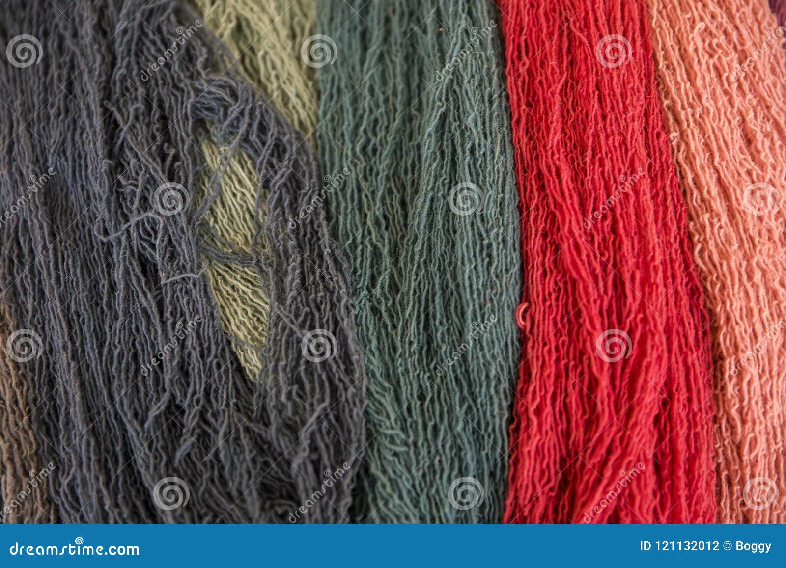Colorful wool threads stock photo. Image of america - 121132012