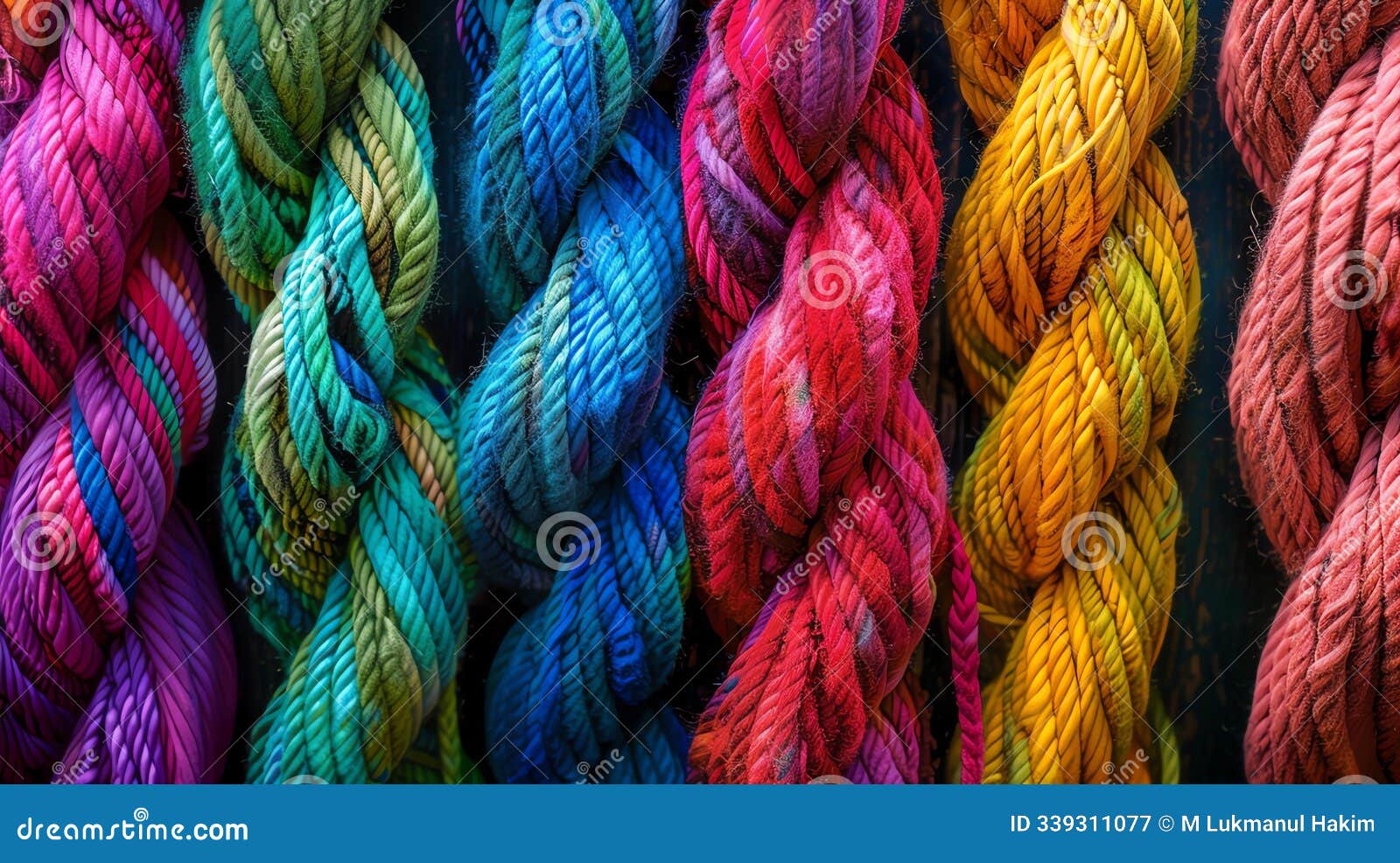 Colorful Wool Yarn Texture for Knitting Crafts Stock Image - Image of ...