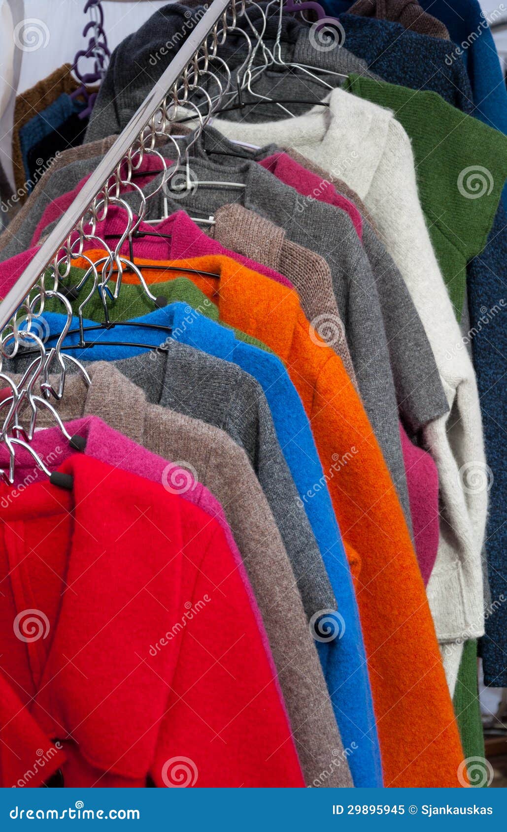 Woolen clothes stock image. Image of blue, fabric, pullover - 29895945