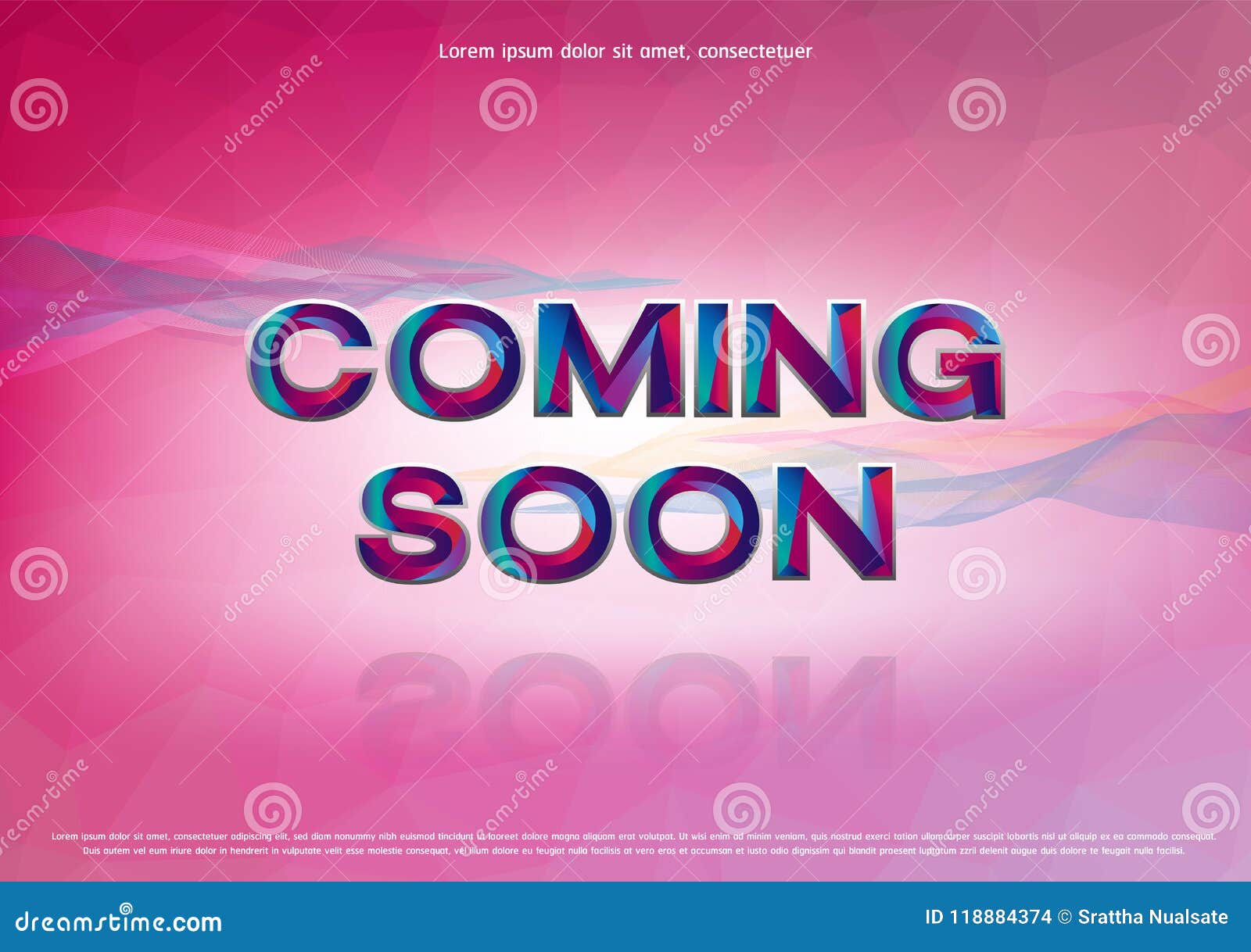 The Colorful Word Coming Soon. Vector Illustration. Stock Illustration ...