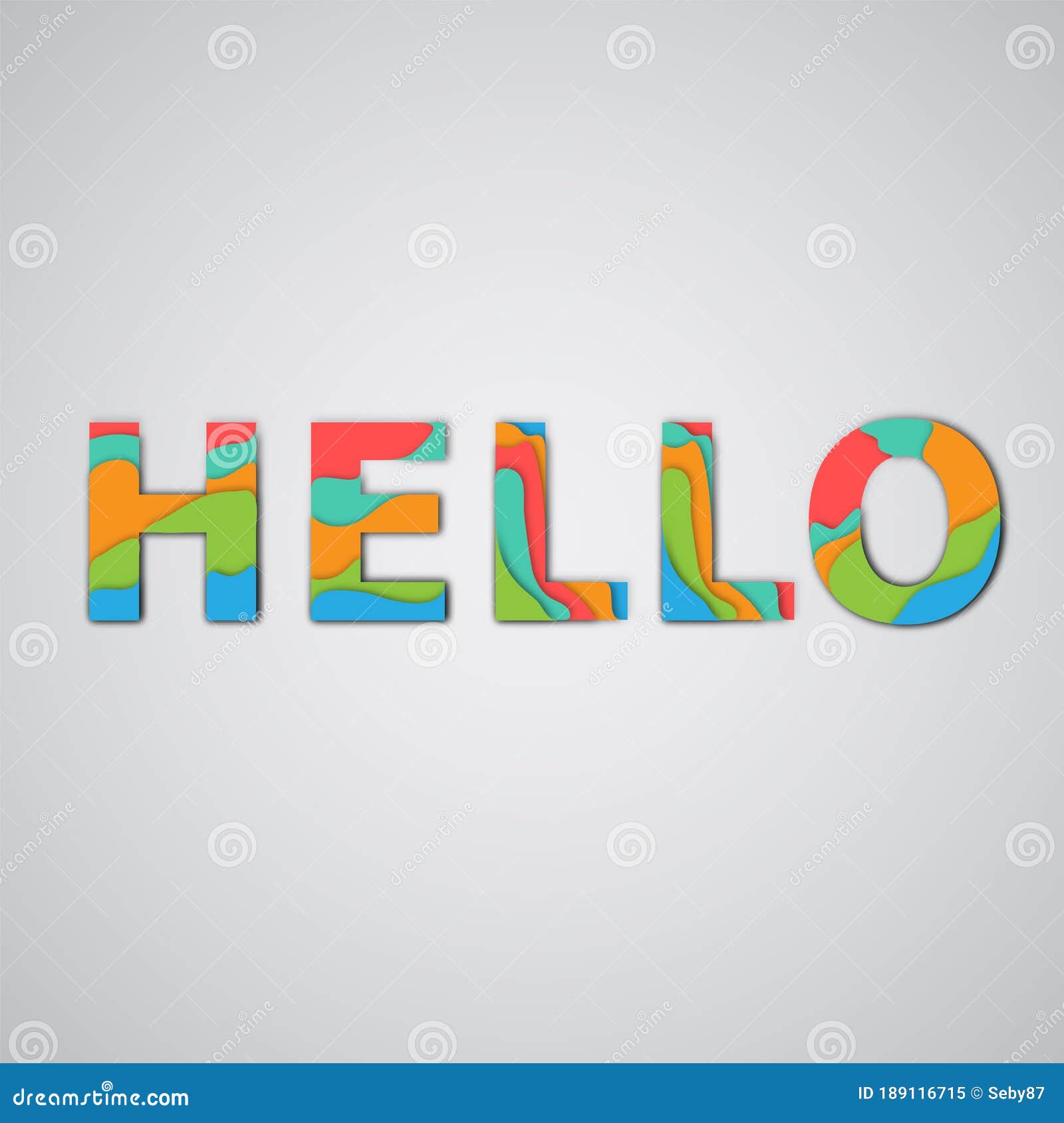 Colorful Word, Vector Illustration Stock Vector - Illustration of ...