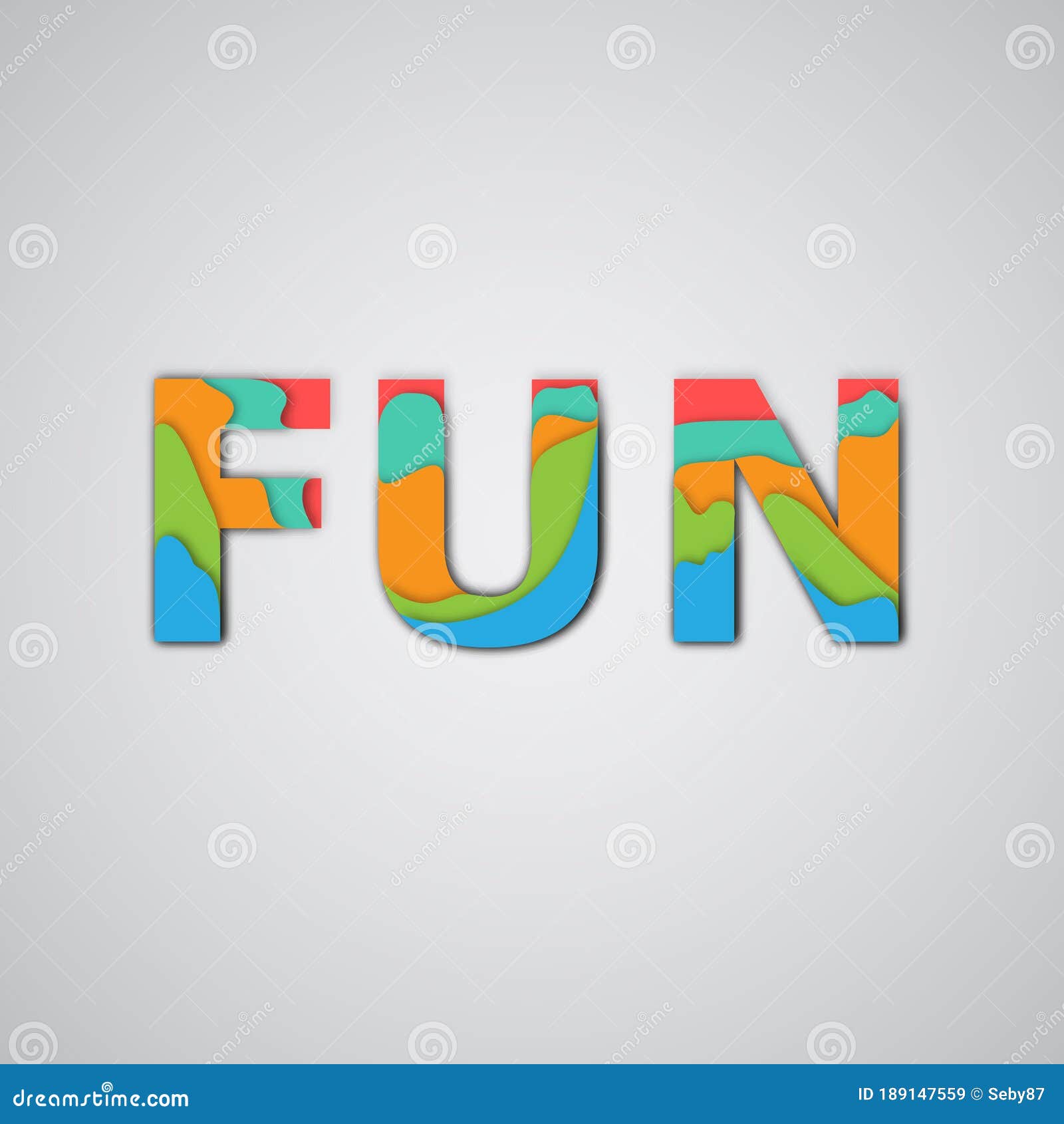 Colorful Word, Vector Illustration Stock Vector - Illustration of ...