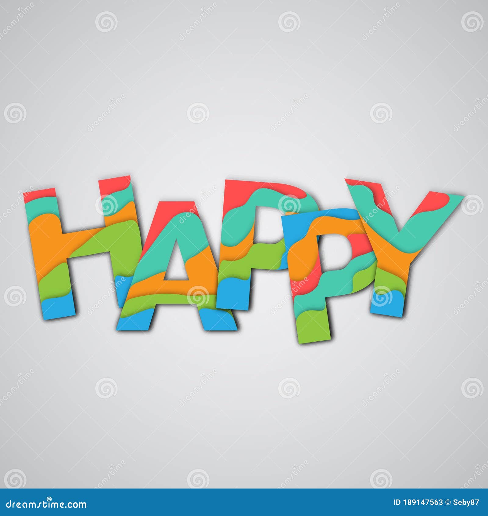 Colorful Word, Vector Illustration Stock Vector - Illustration of ...
